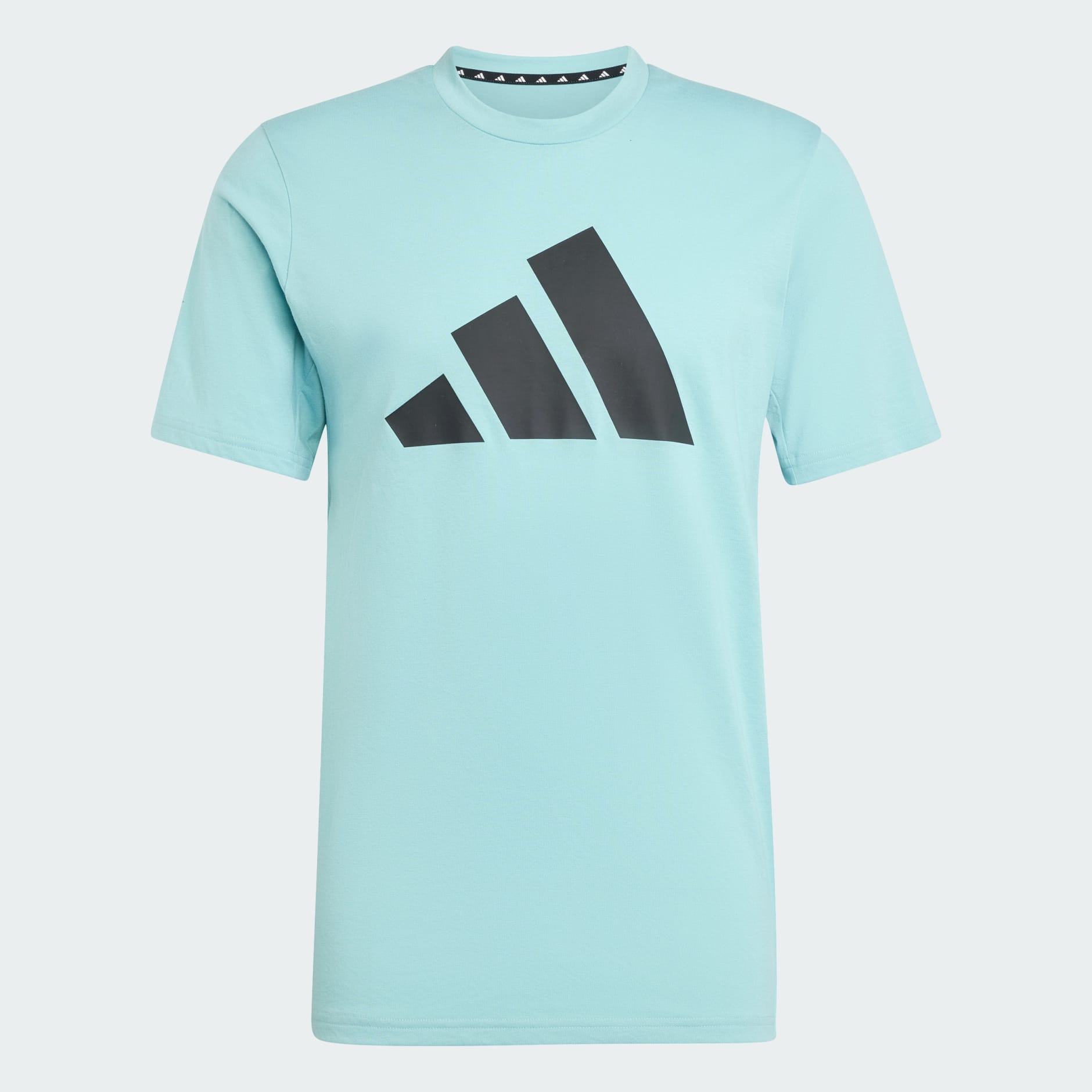 adidas Train Essentials Feelready Logo Training Tee - Turquoise ...