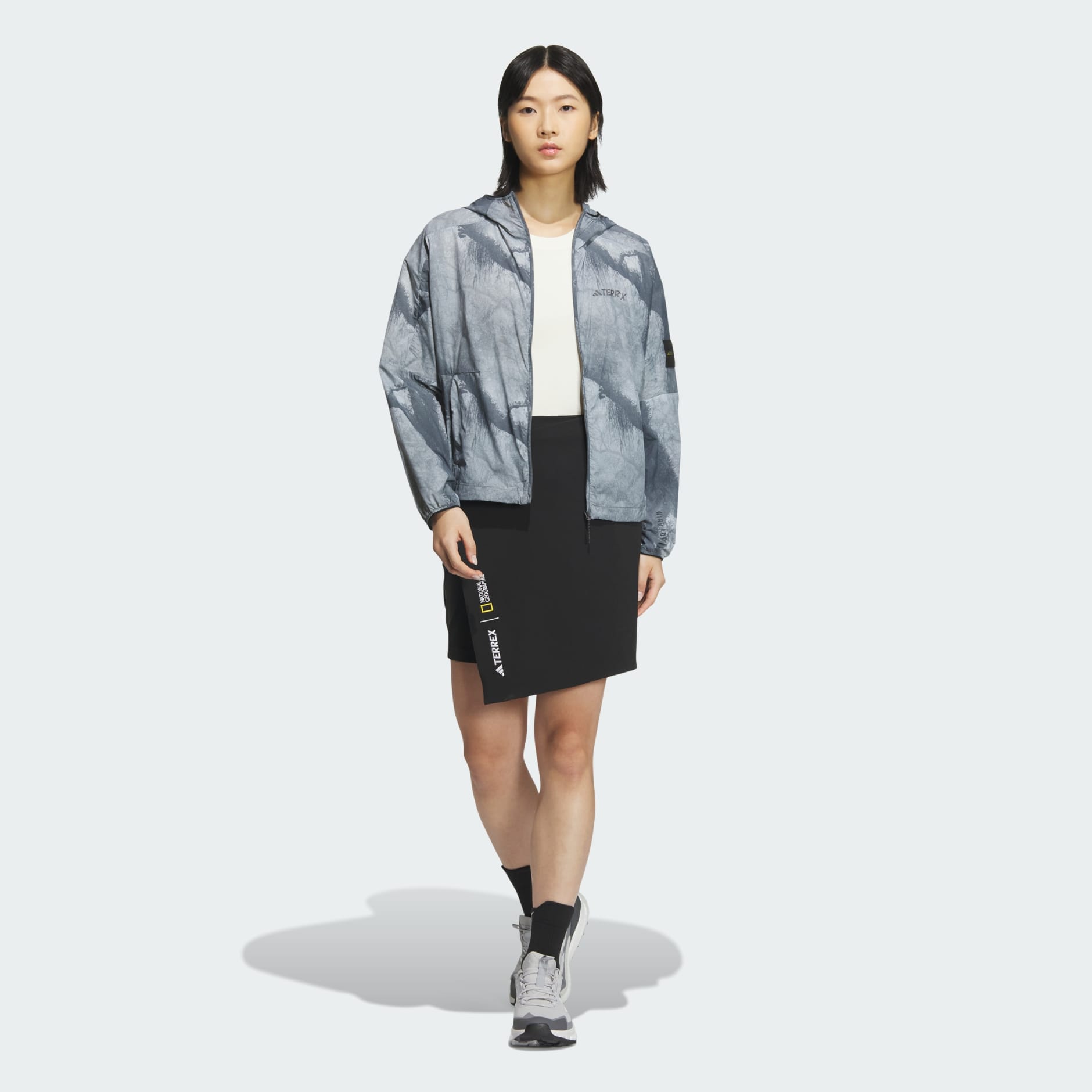 adidas National Geographic Windbreaker - Grey | adidas UAE