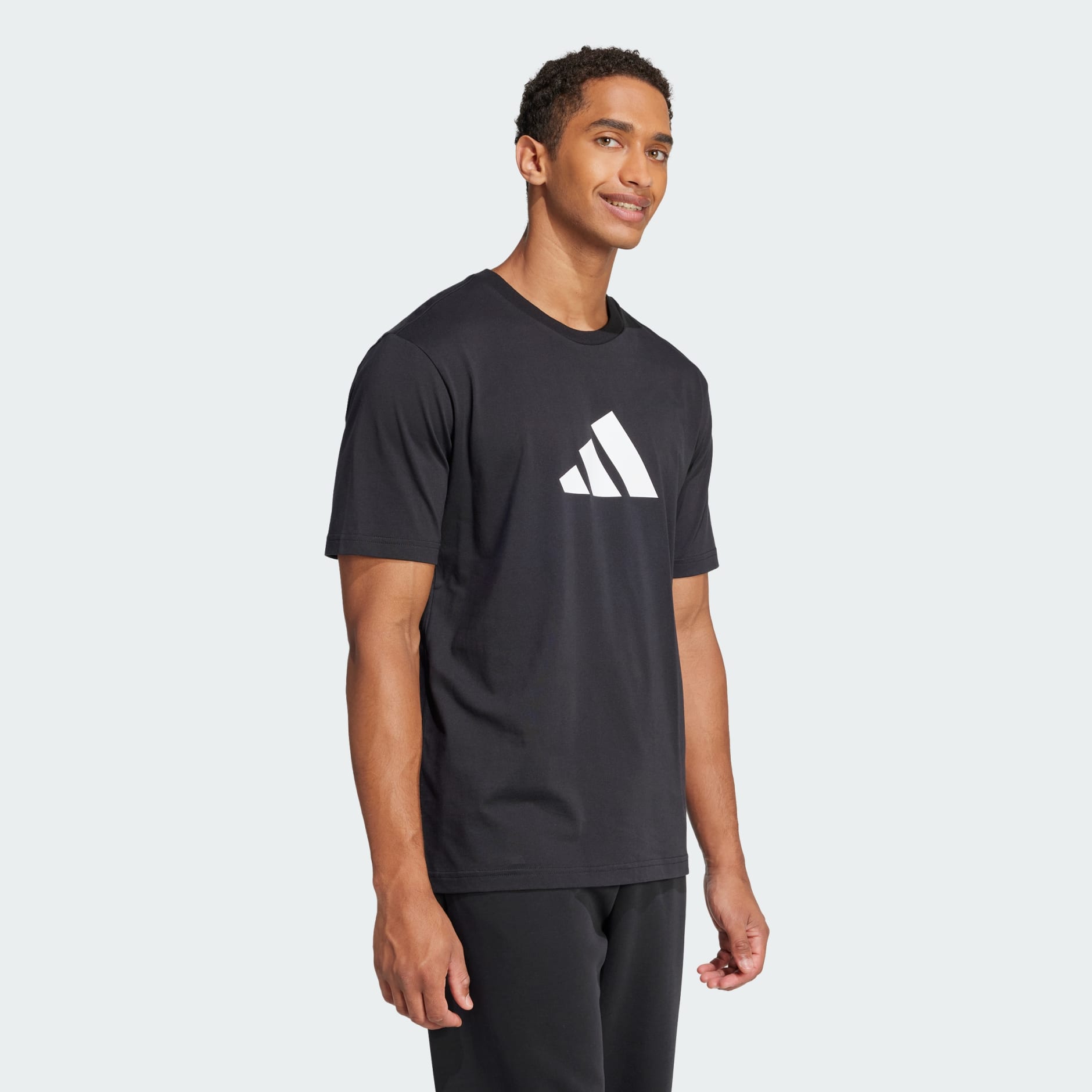 adidas Future Icons 3 Bar Logo Tee - Black | adidas UAE