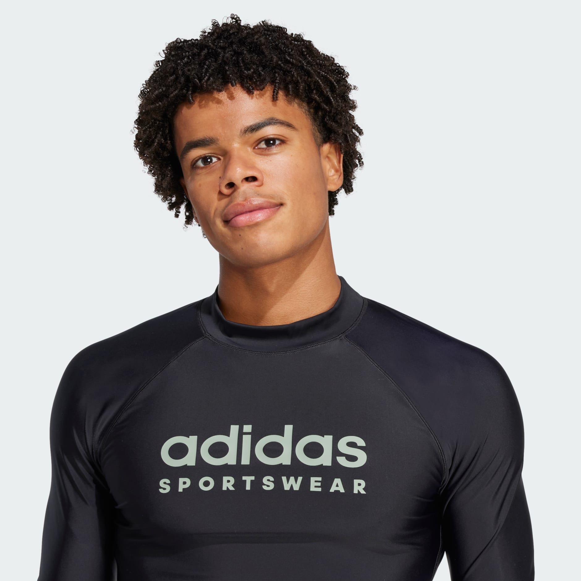 Clothing - Long Sleeve Rash Guard - Black | adidas South Africa