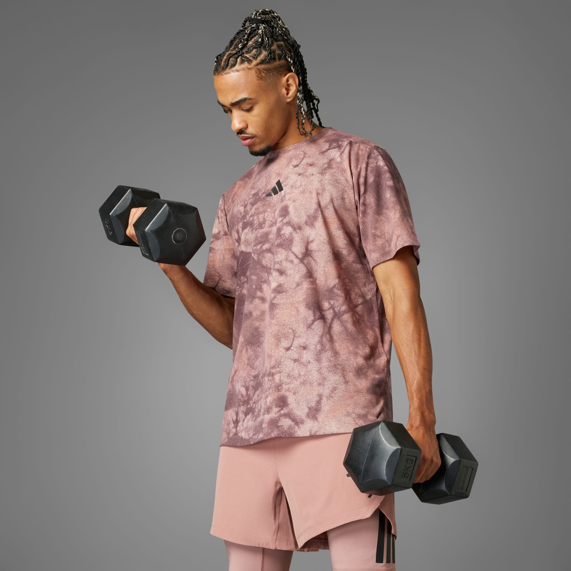 adidas PrimeLift Graphic Tee - Pink | adidas UAE