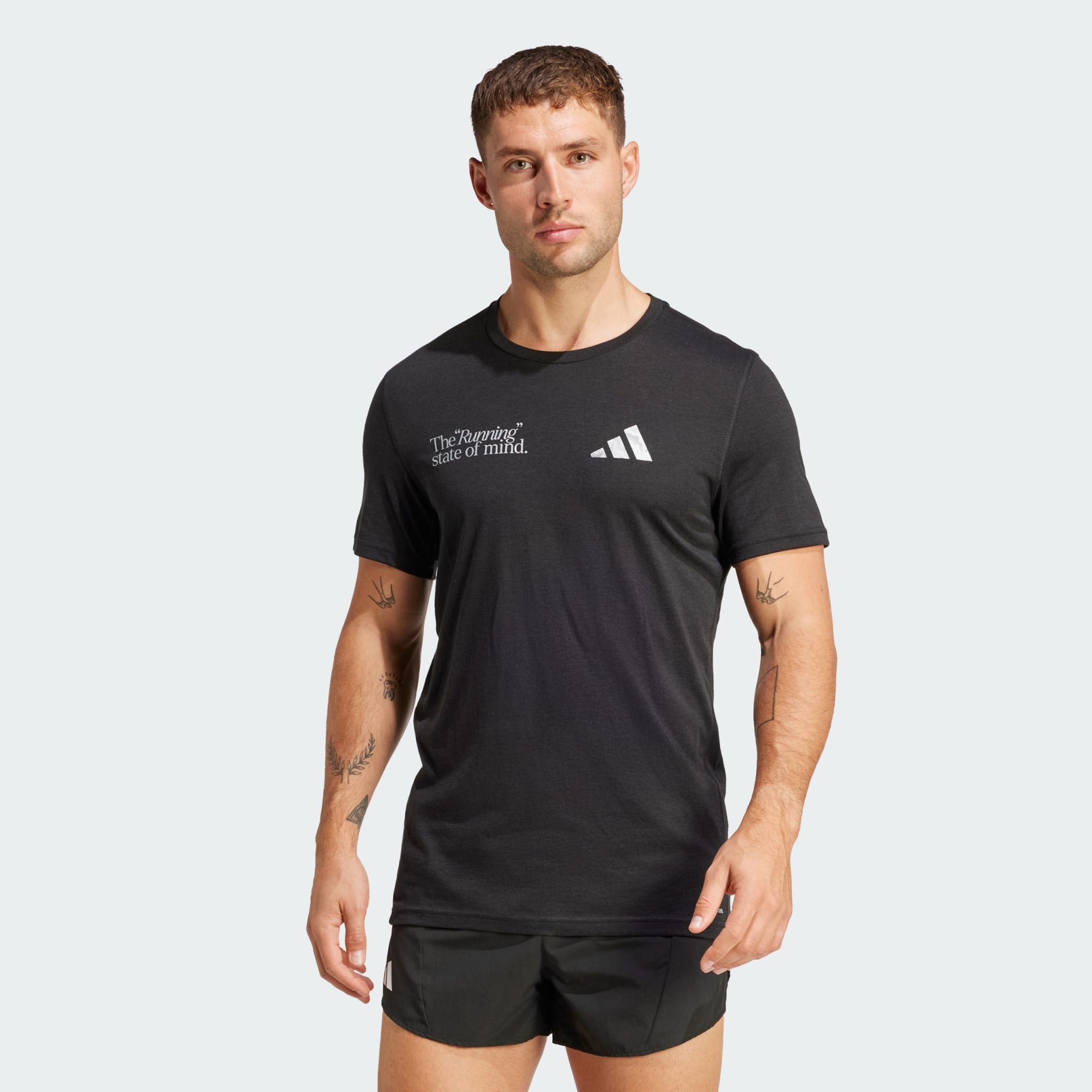 Men's Clothing - Ultimate Metallic Graphic Tee - Black | adidas Saudi ...