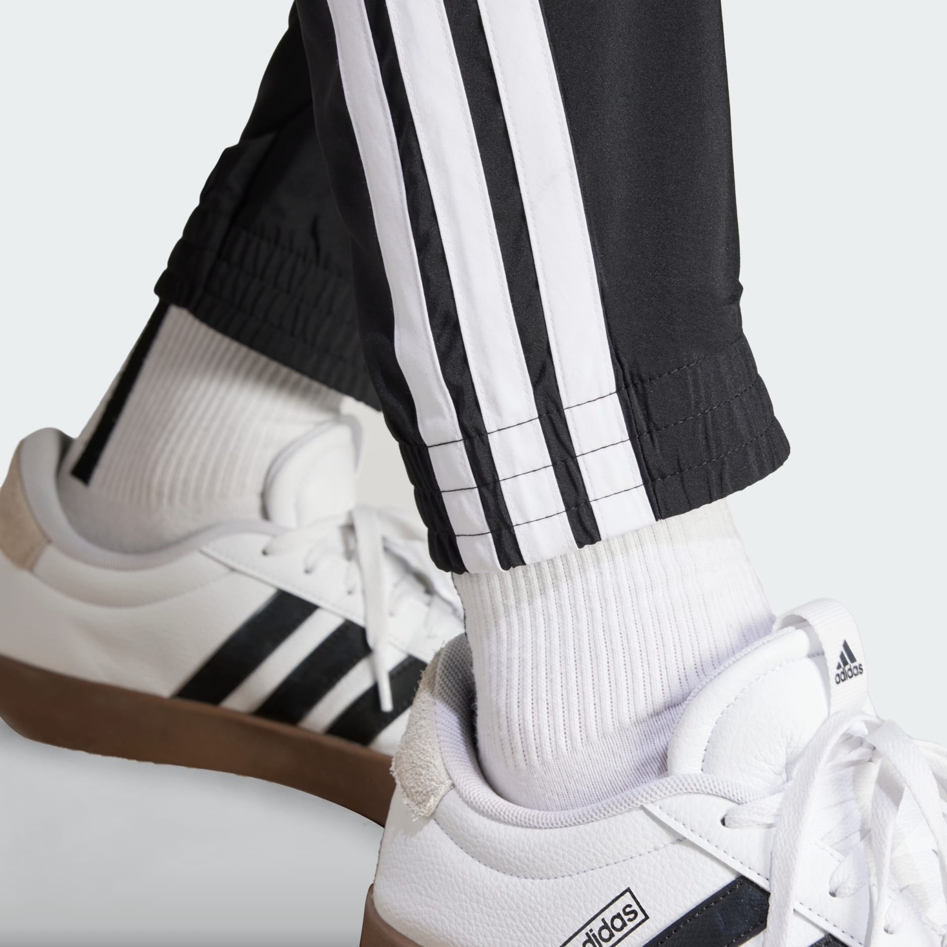 Essentials 3-Stripes Woven Pants - Black | adidas Hong Kong