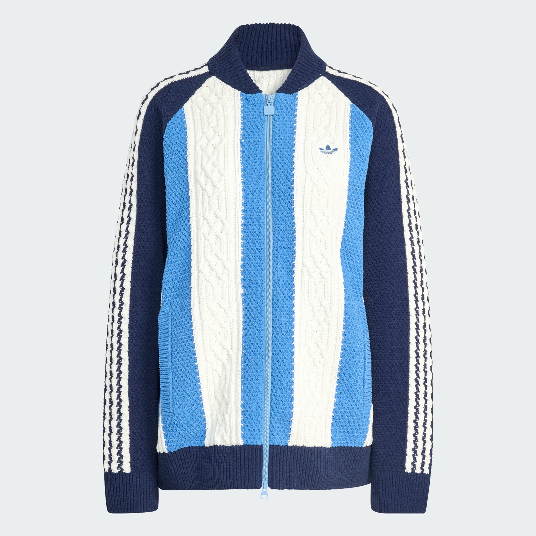 ADIDAS ORIGINALS ARCHIVE CUTLINE KNIT TRACK TOP - Blue | adidas Hong Kong