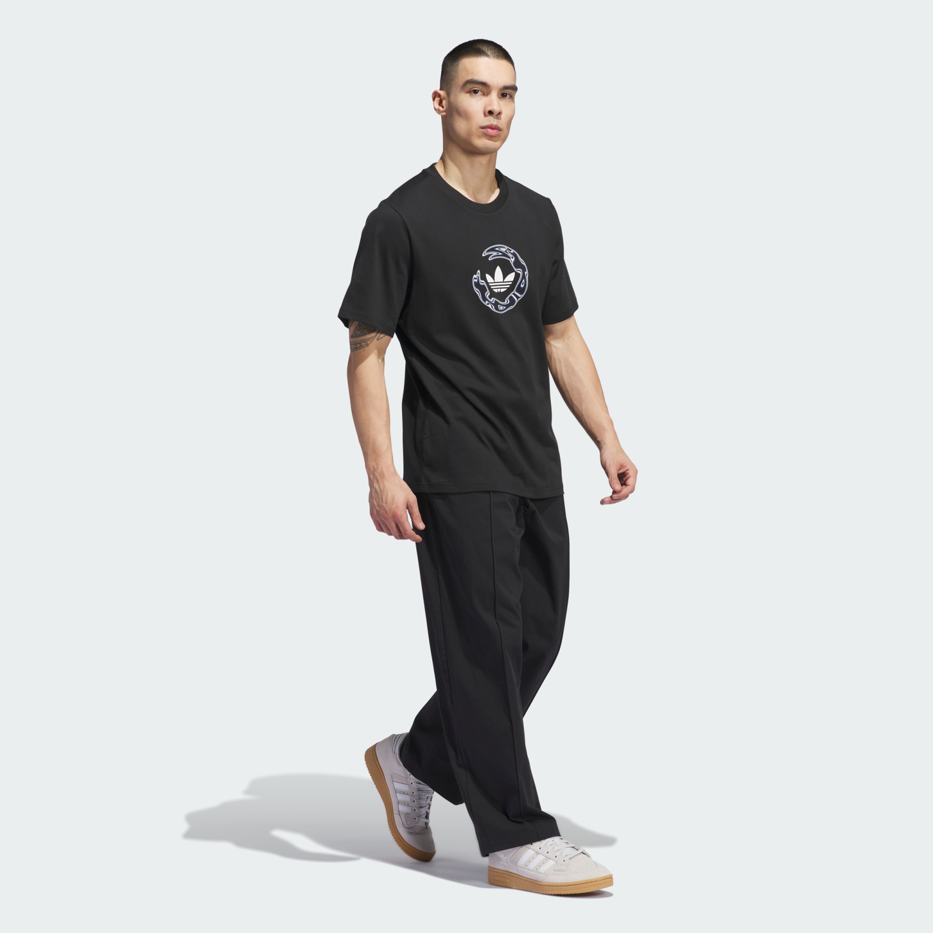 Clothing - Skateboarding Wide Angle Tee - Black | adidas South Africa