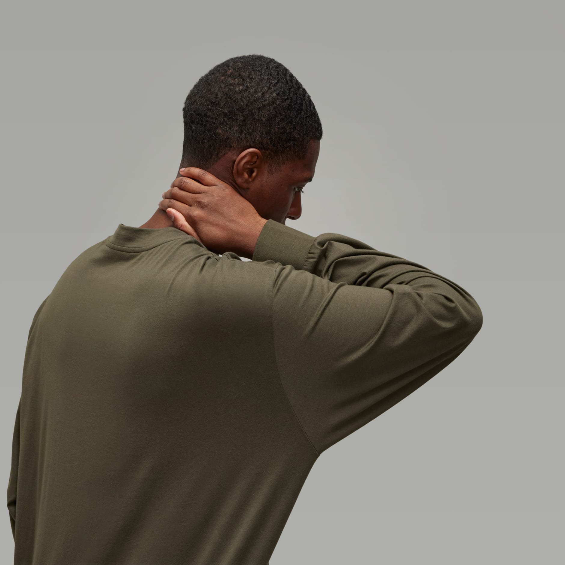 Clothing - Y-3 Mock Neck Tee - Green | adidas South Africa