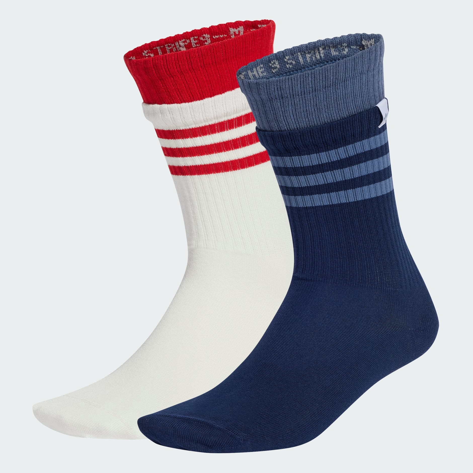 Two-Layer Crew Socks 2 Pairs - White | adidas Hong Kong