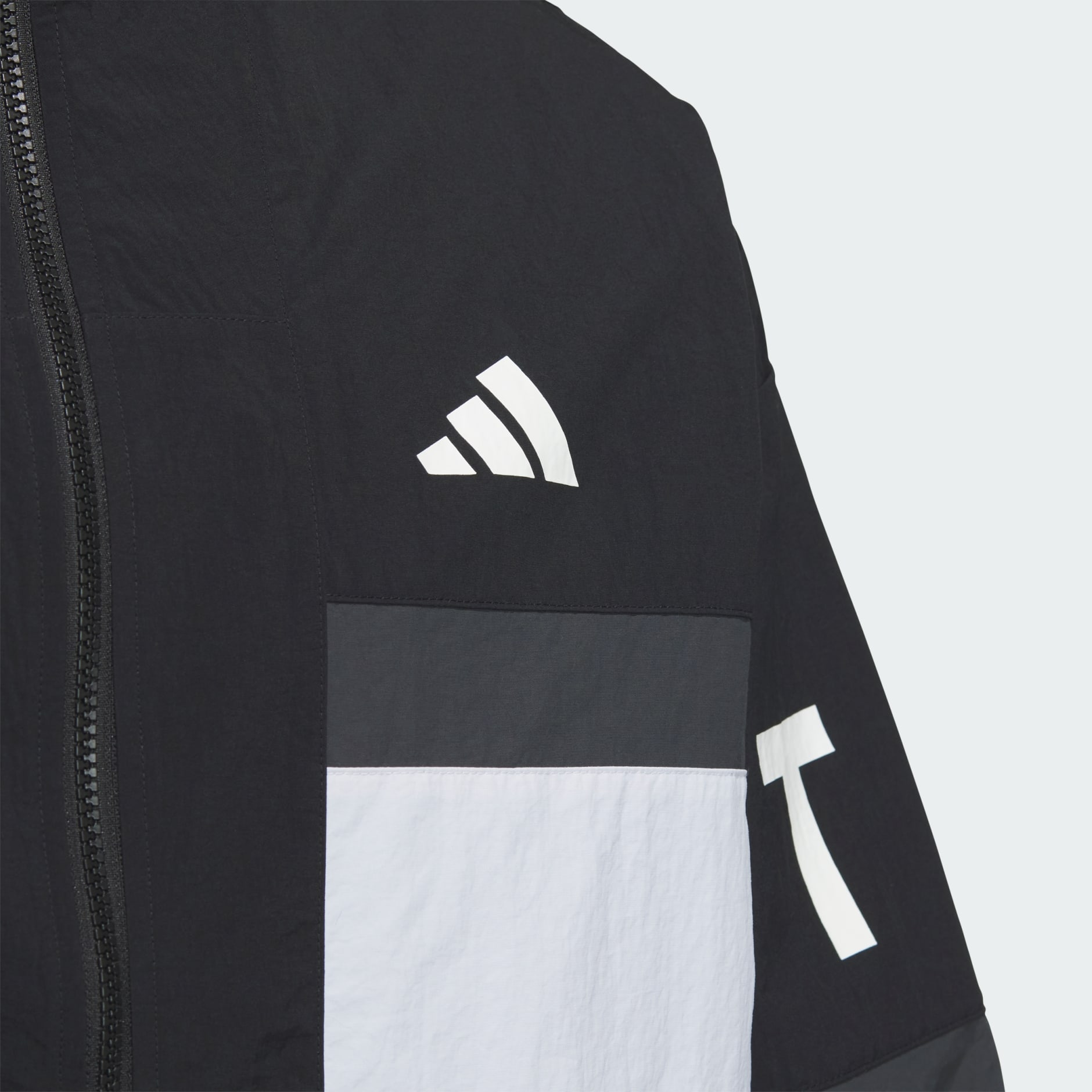 Wording Pack Loose Fit Mesh-Lined Woven Jacket - Black | adidas Hong Kong