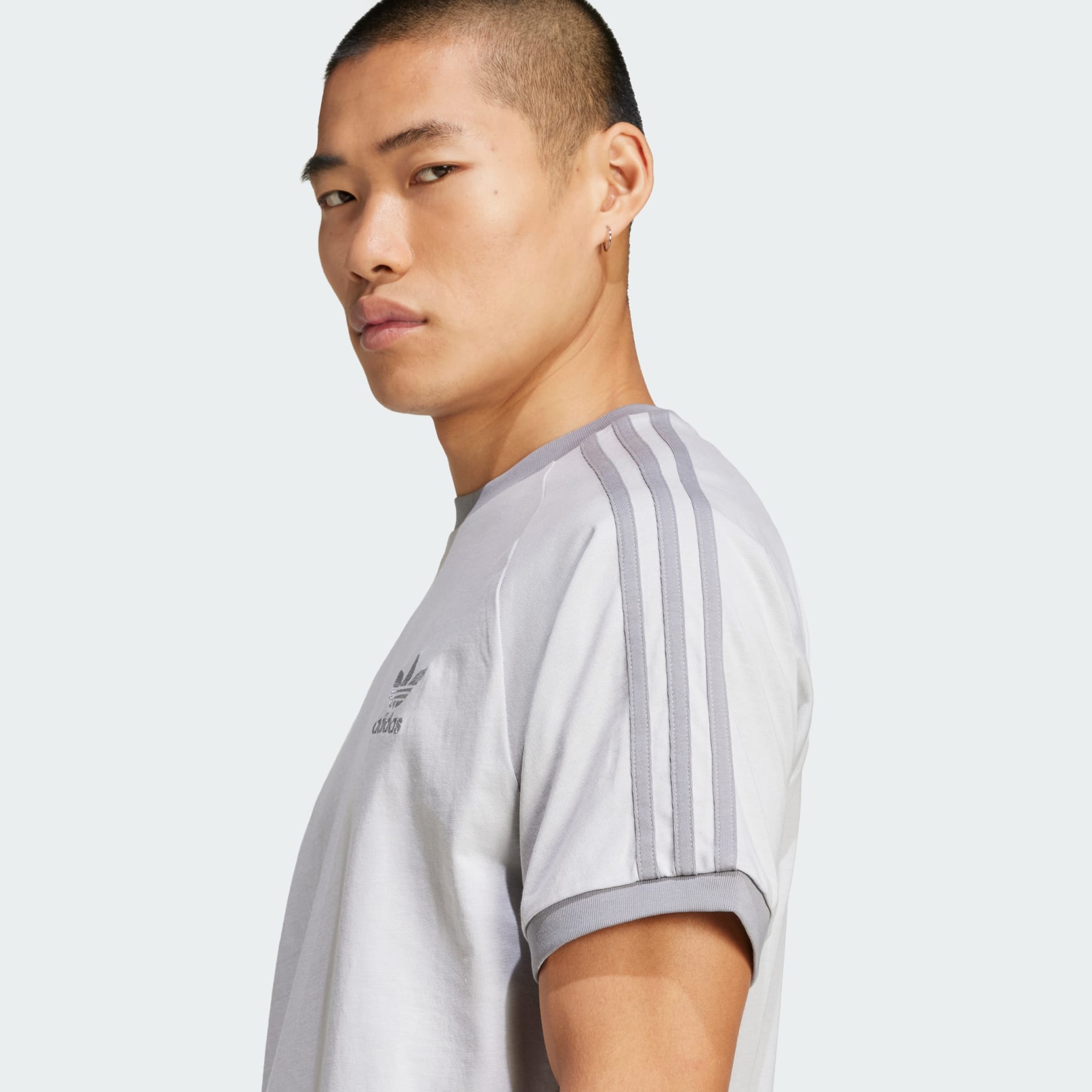 adidas Adicolor Classics 3-Stripes Tee - Grey | adidas UAE