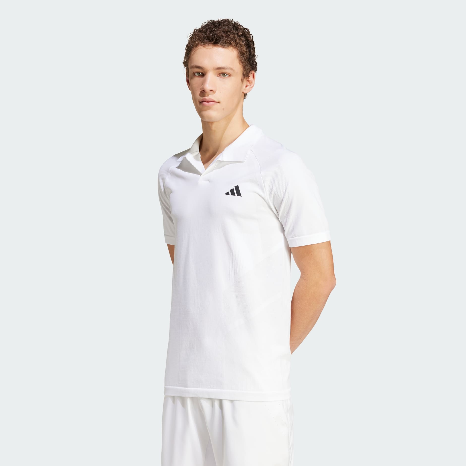 adidas Tennis Pro Seamless AEROREADY FreeLift Polo Shirt - White ...