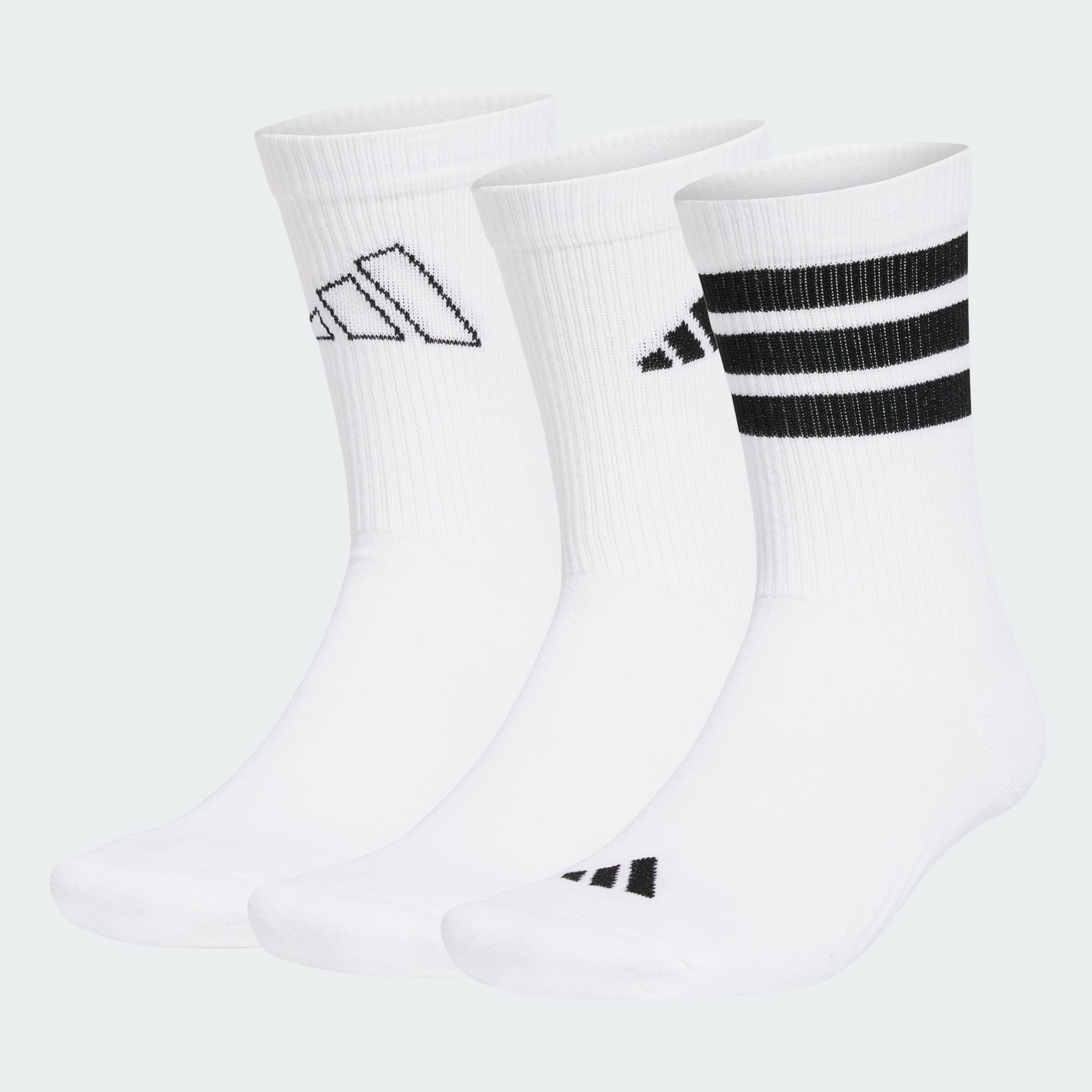 Accessories - Logo Socks 3 Pairs - White | adidas Saudi Arabia