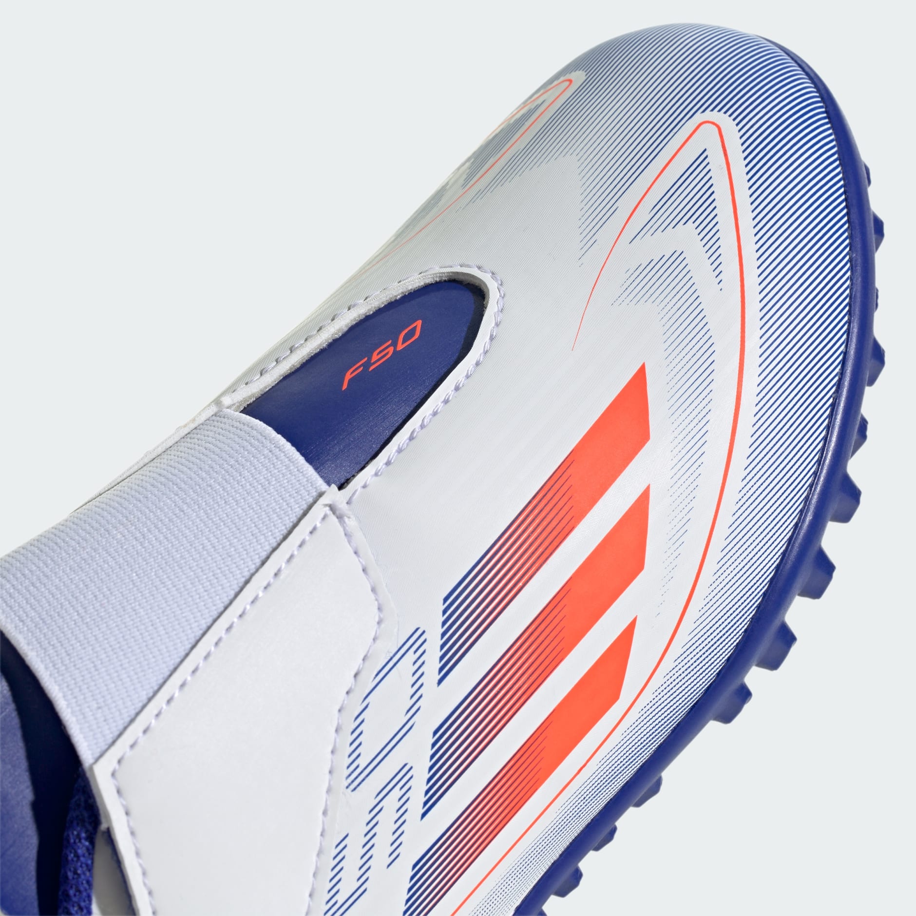 adidas F50 Club Hook-and-Loop Turf Boots Kids - White | adidas KE
