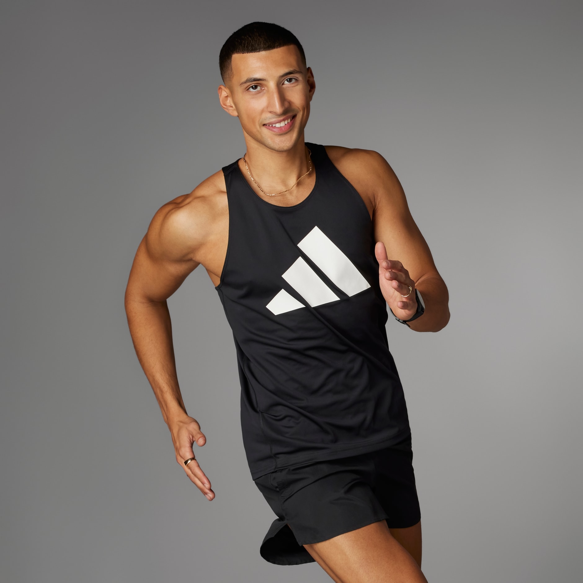 adidas Run It Tank Top - Black | adidas UAE
