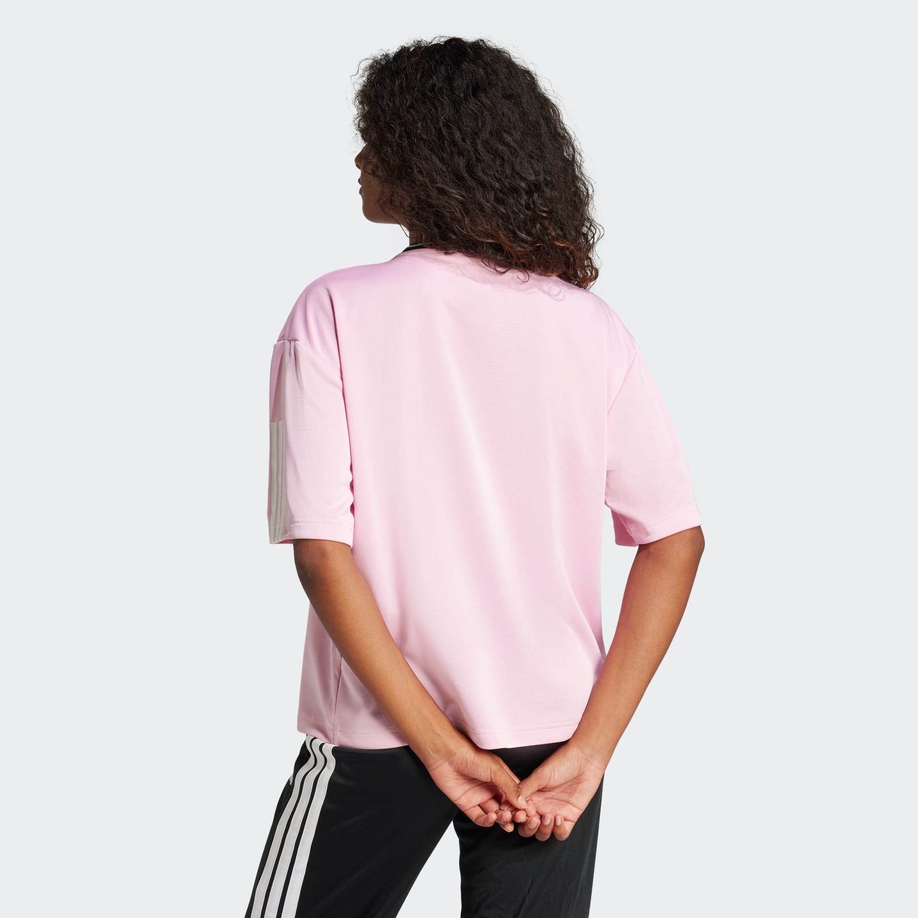 Clothing - Tiro Cut 3-Stripes Colorblock Boyfriend Tee - Pink | adidas ...