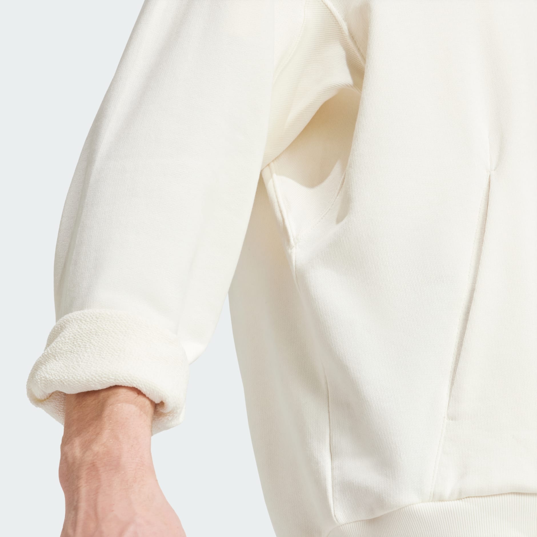 adidas קפוצ'ון ALL SZN French Terry - לבן | adidas IL