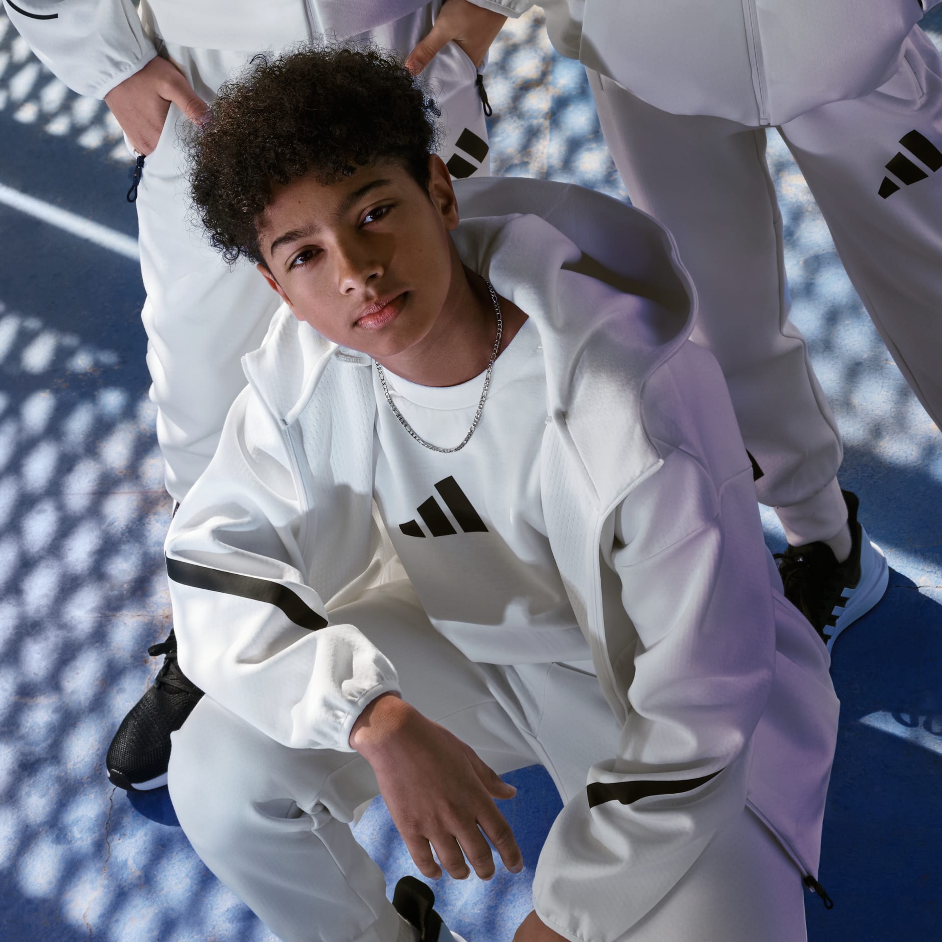 الملابس - تيشيرت للأطفال adidas Z.N.E. - أبيض | أديداس السعودية