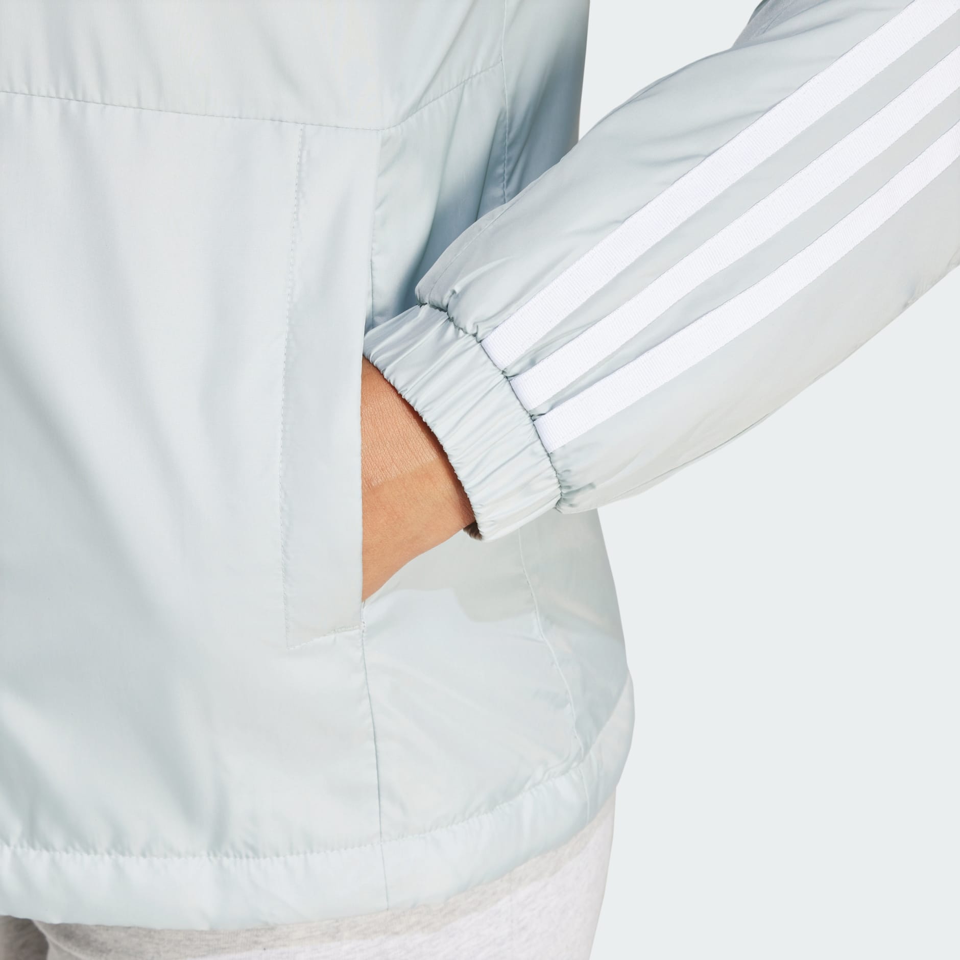 Clothing - Essentials 3-Stripes Insulation Hooded Jacket - Grey | adidas South Africa