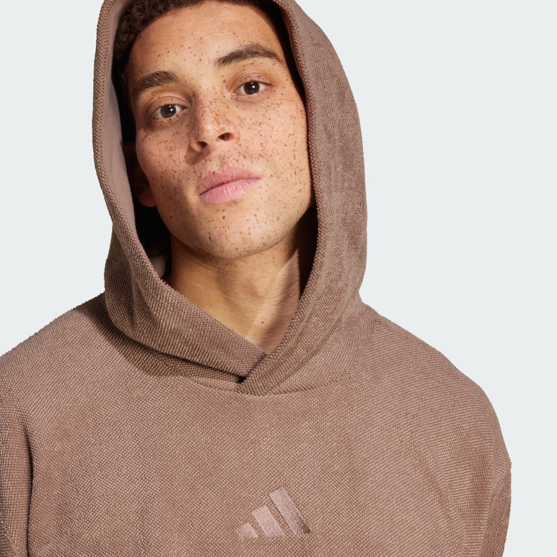 adidas Sportswear - Elevated ALL SZN Terry Loop Hoodie - Brown | adidas ...