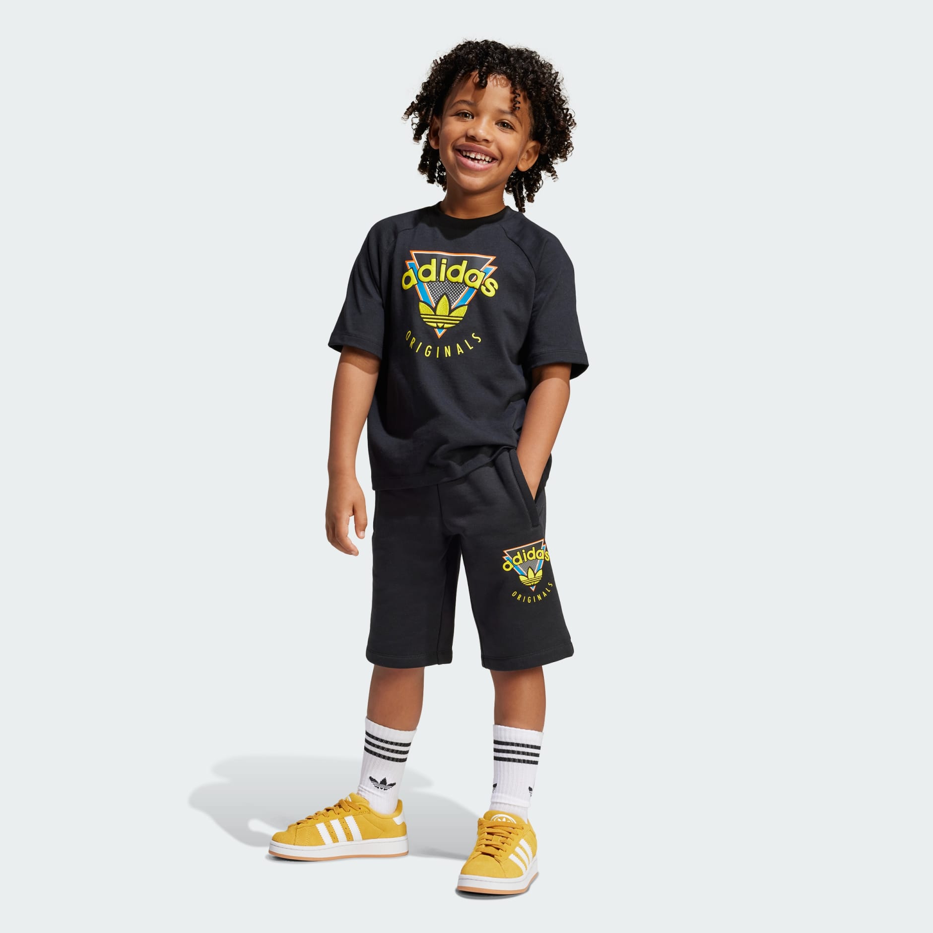 adidas Shorts and Tee Set Kids - Black | adidas UAE