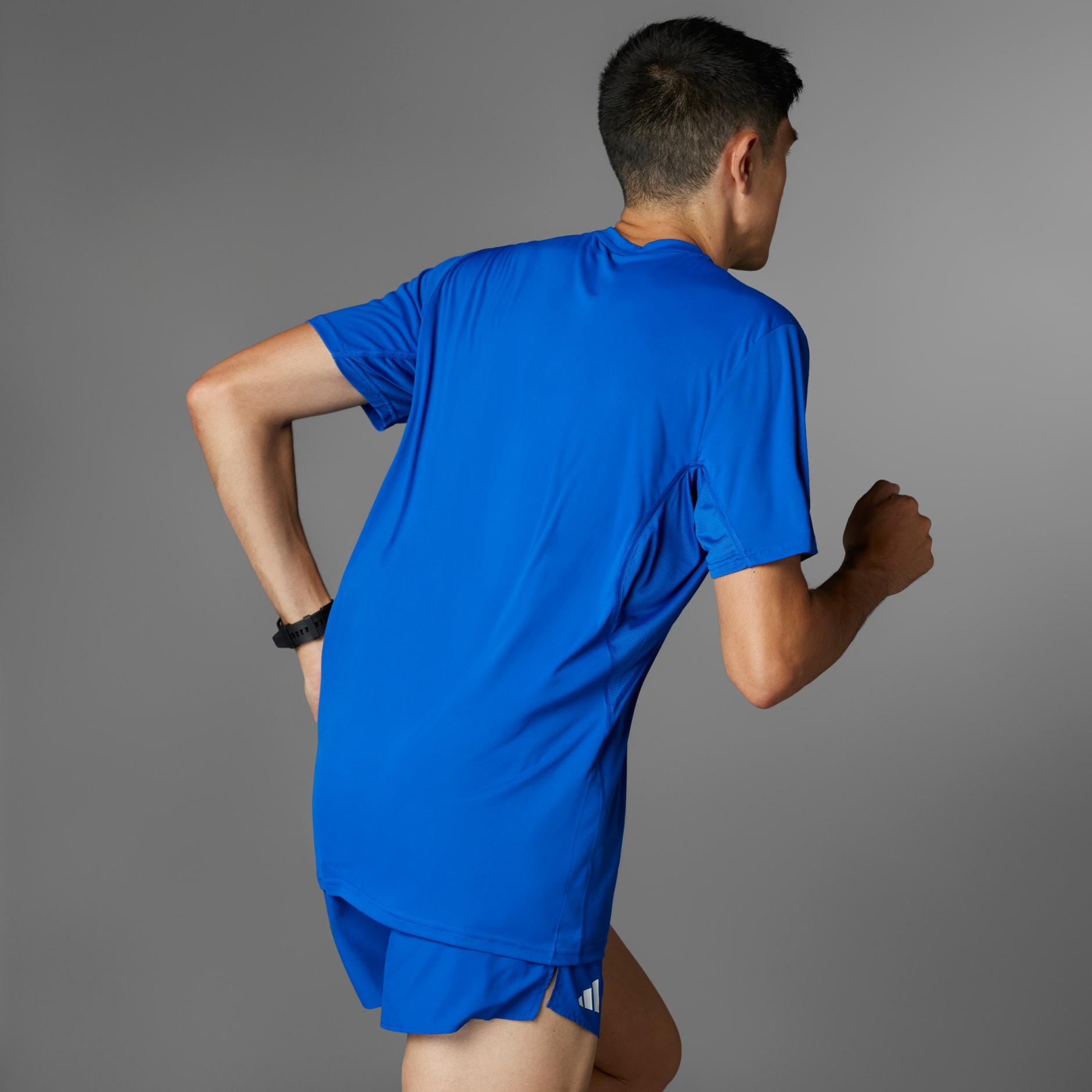 Men's Clothing - Adizero Essentials Running Tee - Blue | adidas Egypt