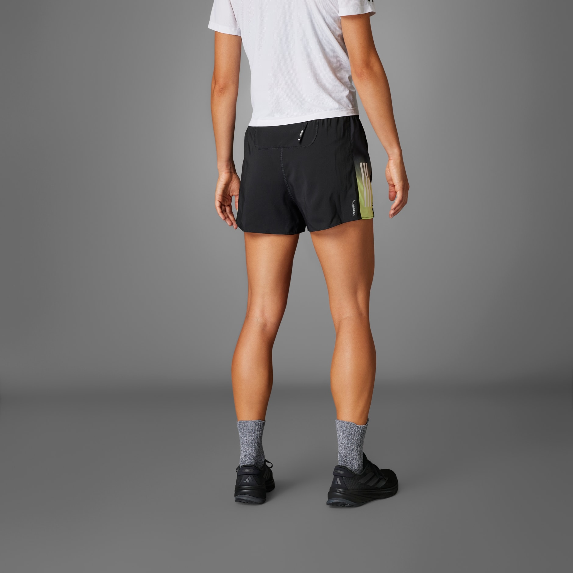 Own the Run CLIMACOOL Colorblock Shorts - Black | adidas Hong Kong