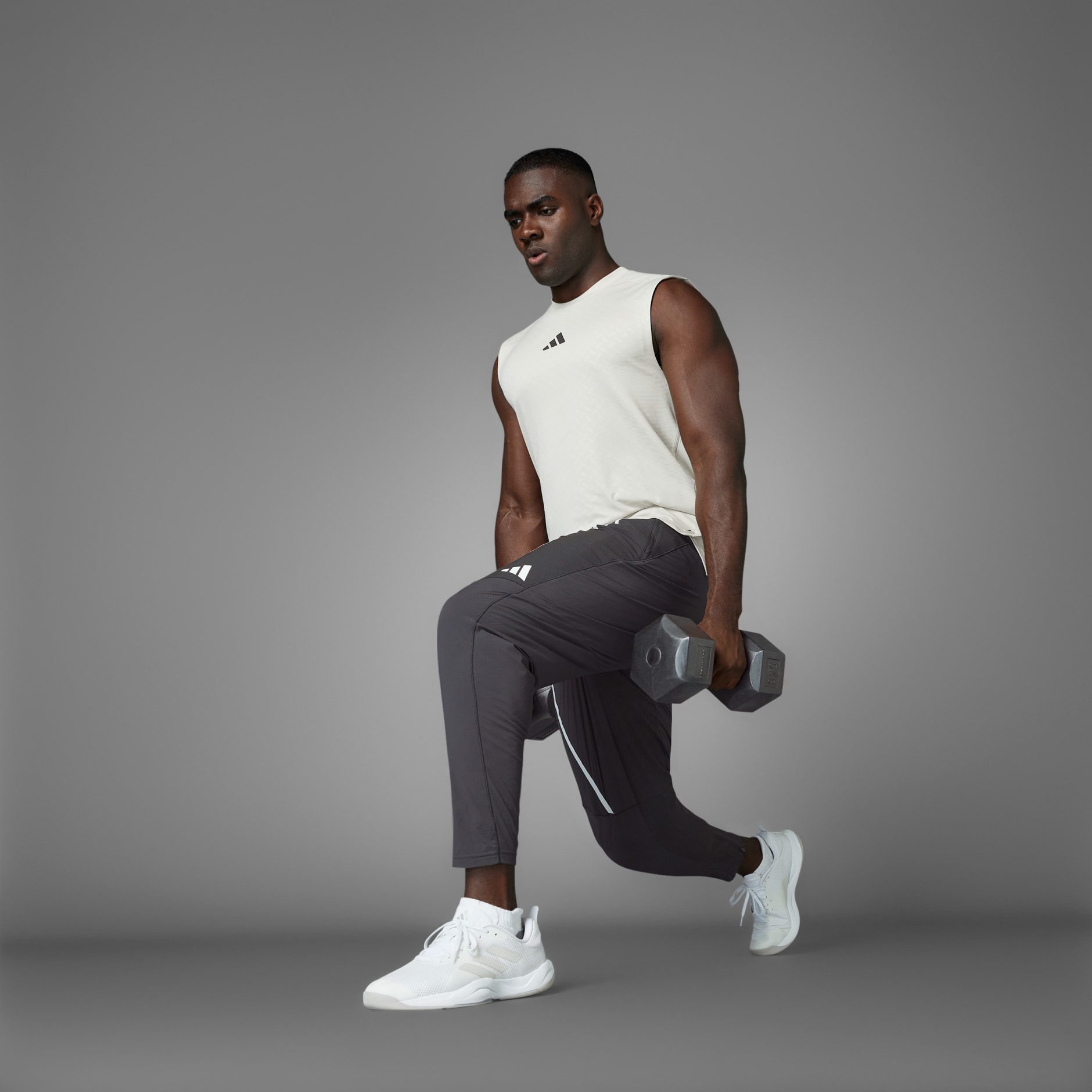 Clothing - 3-Stripes Power Tank Top - Beige | adidas Israel