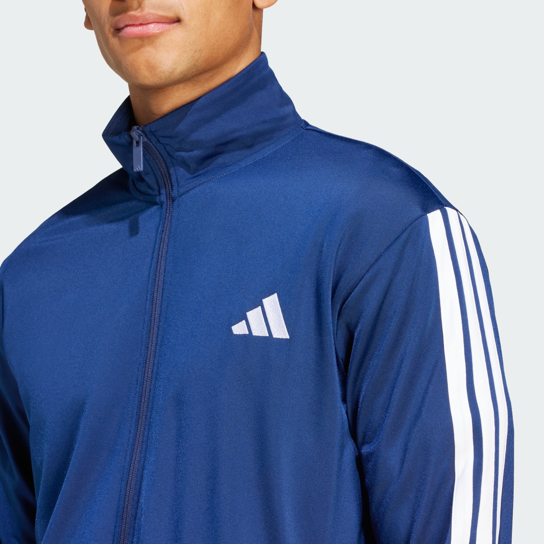 Clothing - Sportswear Basic 3-Stripes Tricot Track Suit - Blue | adidas ...