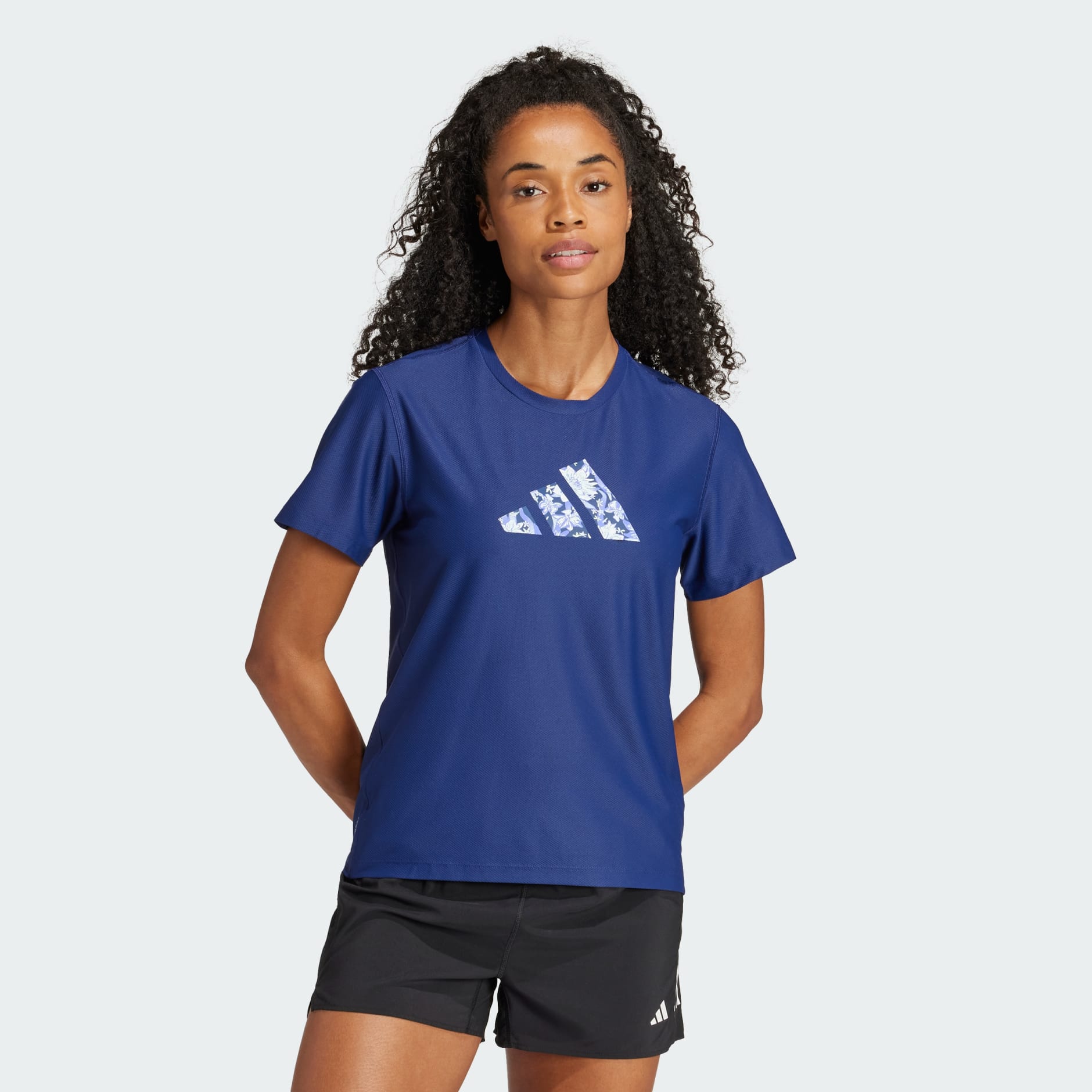 Clothing - Running Supernatural Flora Graphic Tee - Blue | adidas South ...