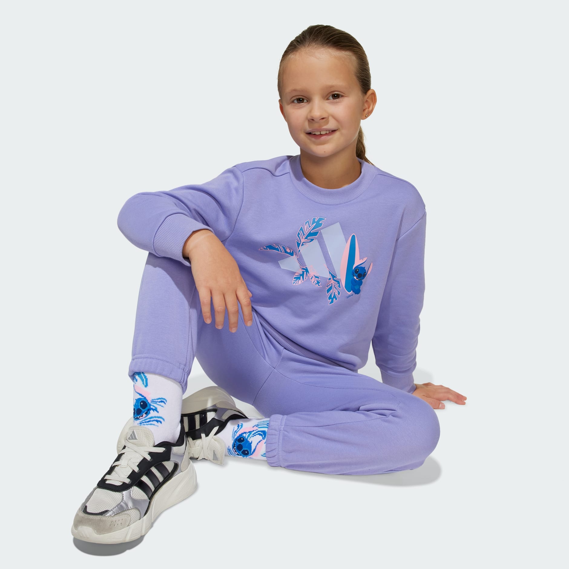 adidas adidas Disney Lilo & Stitch Jogger Set Kids - Purple | adidas UAE