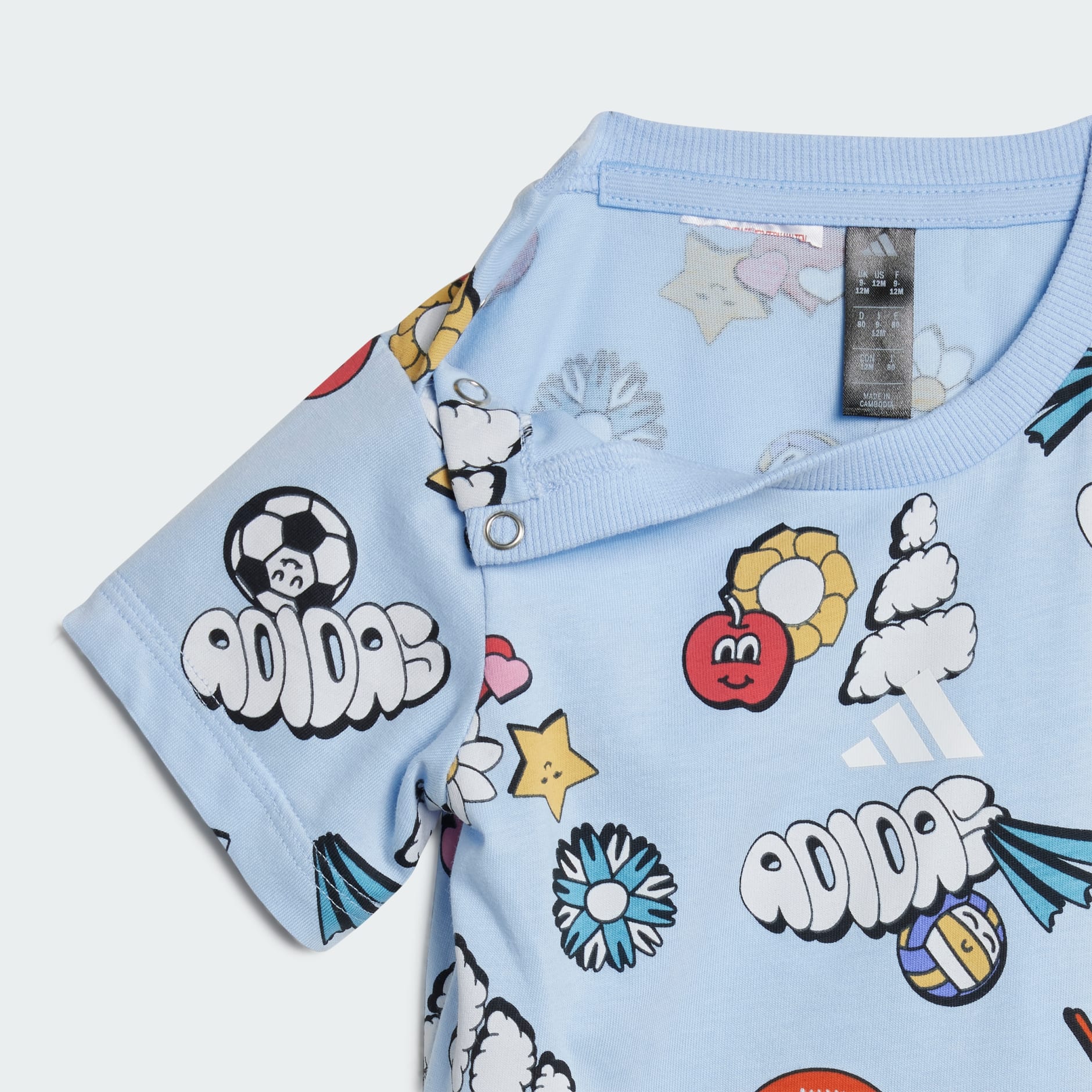 Seasonal Essentials Fun Allover Print Set Kids - Blue | adidas Hong Kong