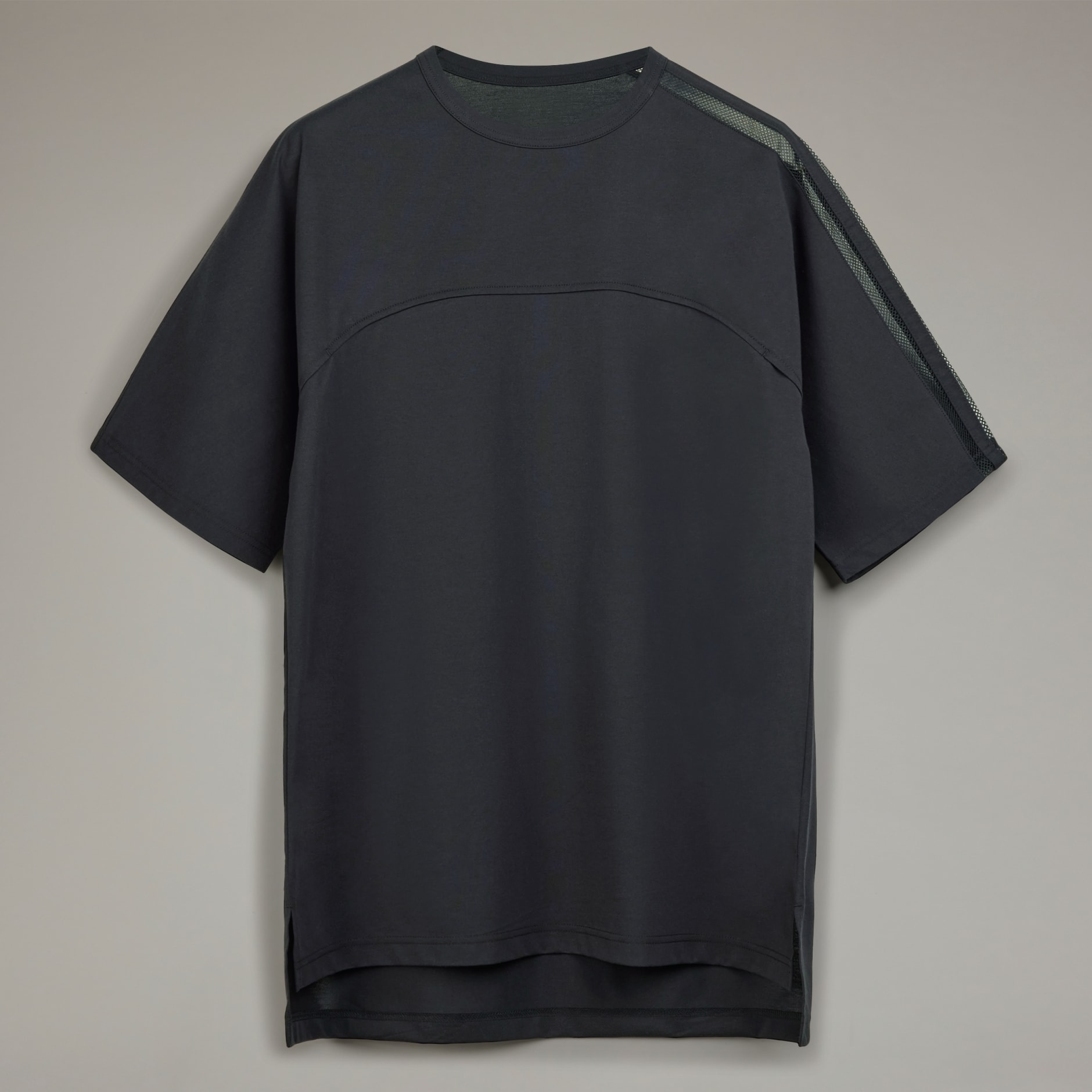 Clothing - Y-3 Mesh 3-Stripes Short Sleeve Tee - Black | adidas South ...