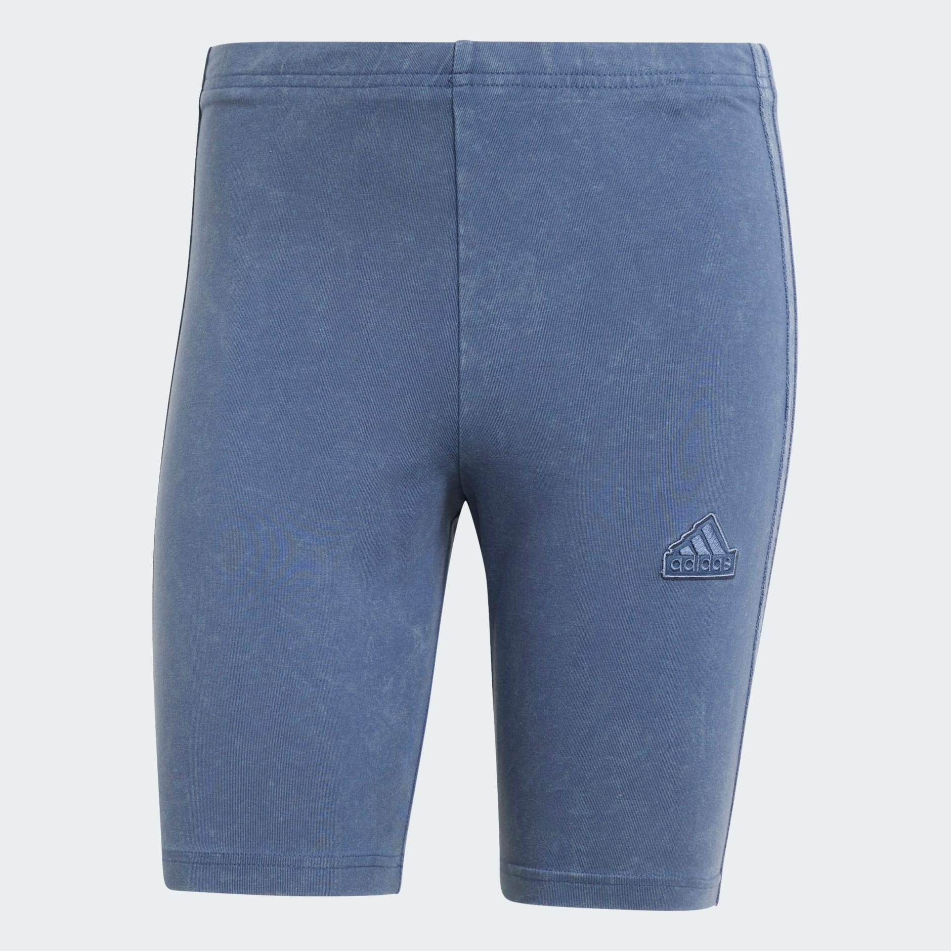 adidas ALL SZN 3-Stripes Garment Wash Bike Shorts - Blue | adidas UAE