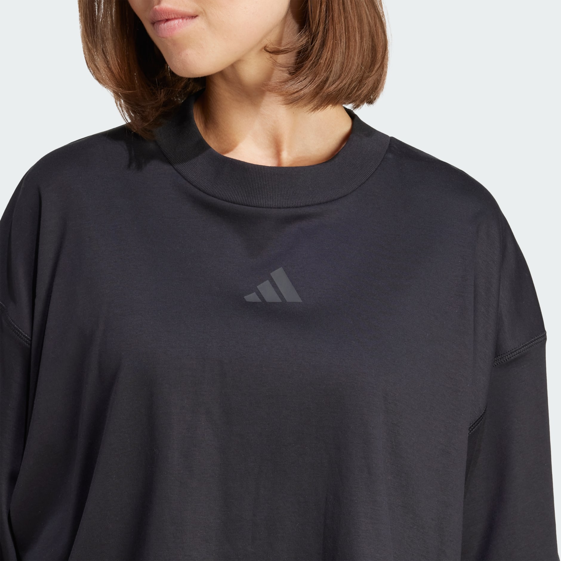 Clothing - City Escape Loose Tee - Black | adidas South Africa
