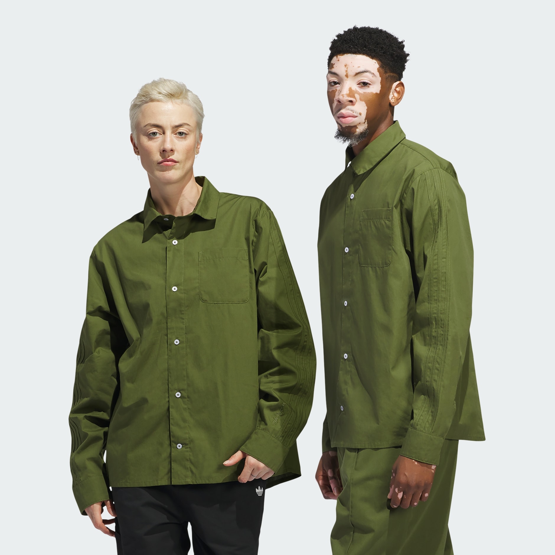 Shmoofoil Button Up (Gender Neutral) - Green | adidas Hong Kong