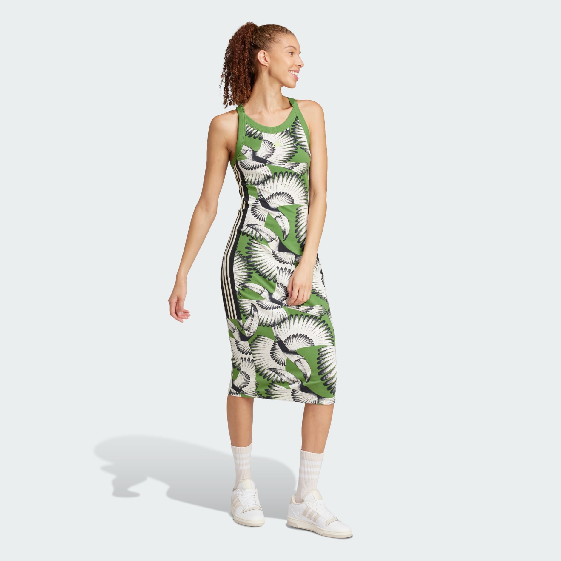 adidas adidas x FARM Premium Dress - White | adidas UAE