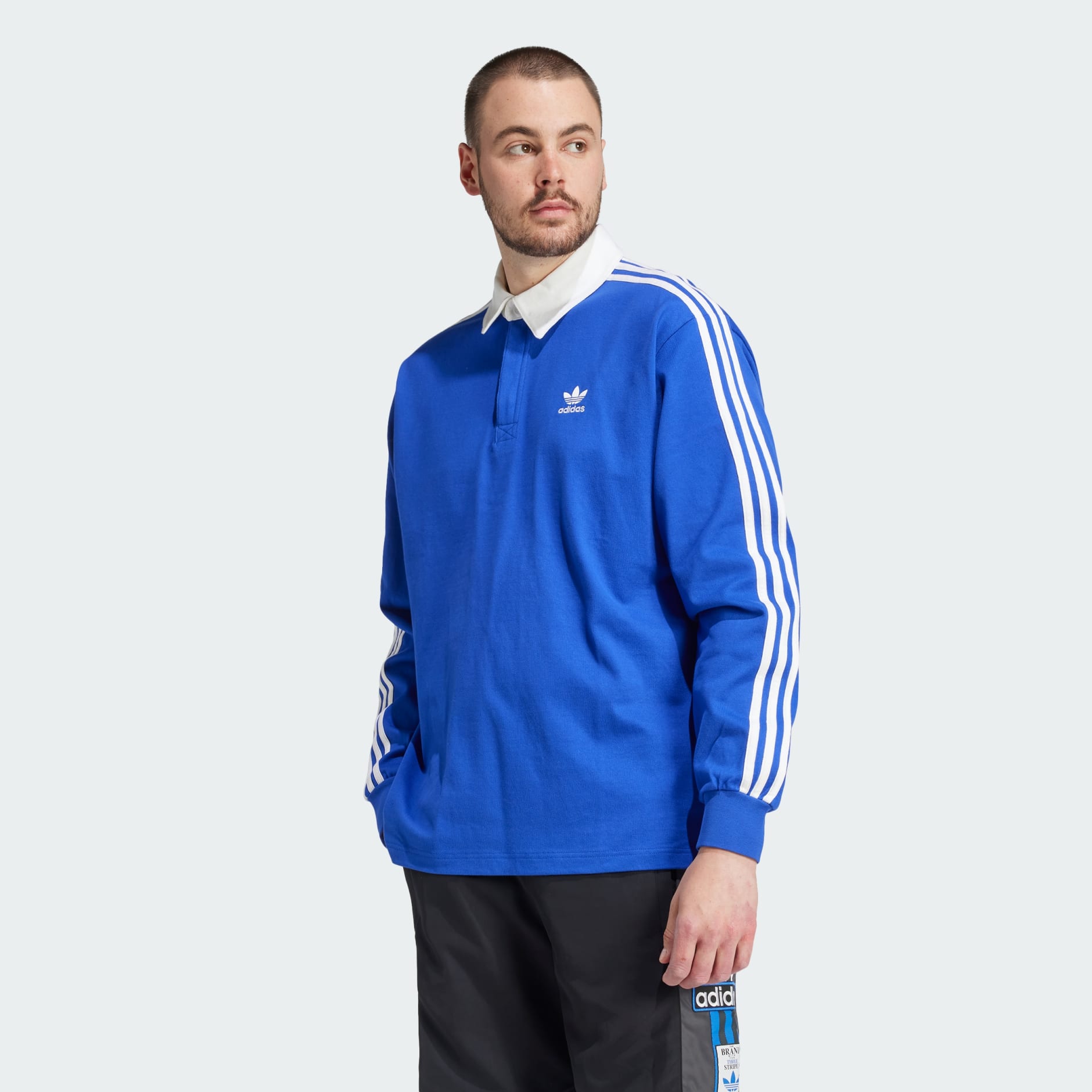 adidas Adicolor Rugby Polo Shirt - Blue | adidas UAE