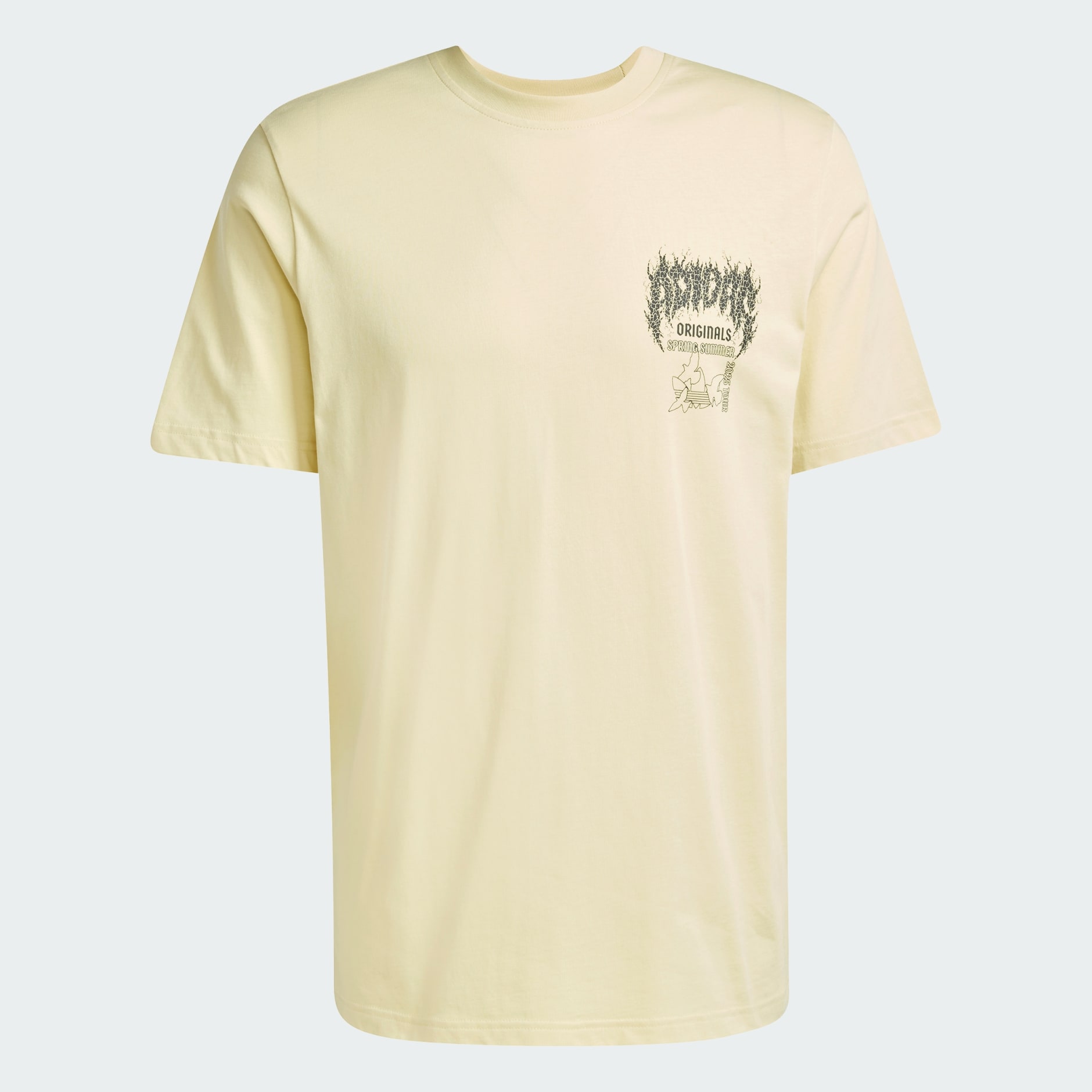 Men's Clothing - Trefoil Series Fashion Elevated Tee - Yellow | adidas Saudi Arabia