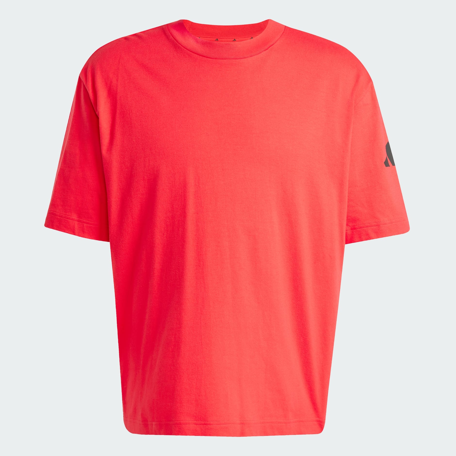 adidas Essentials Loose Fit 3 Bar Logo Tee - Red | adidas UAE