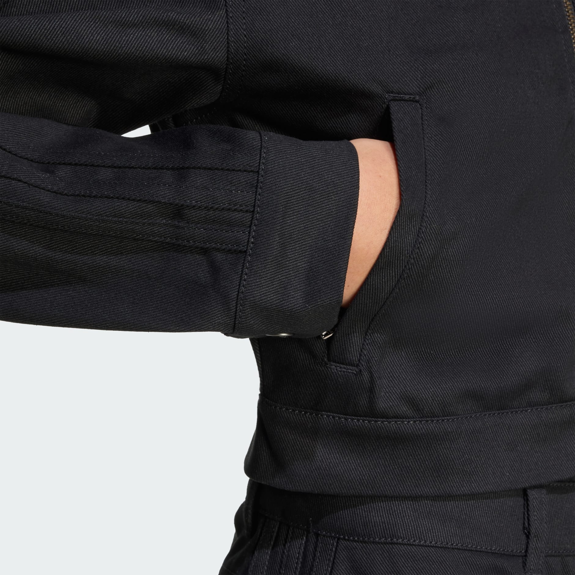 Clothing - Firebird Twill Crop Track Top - Black | adidas South Africa