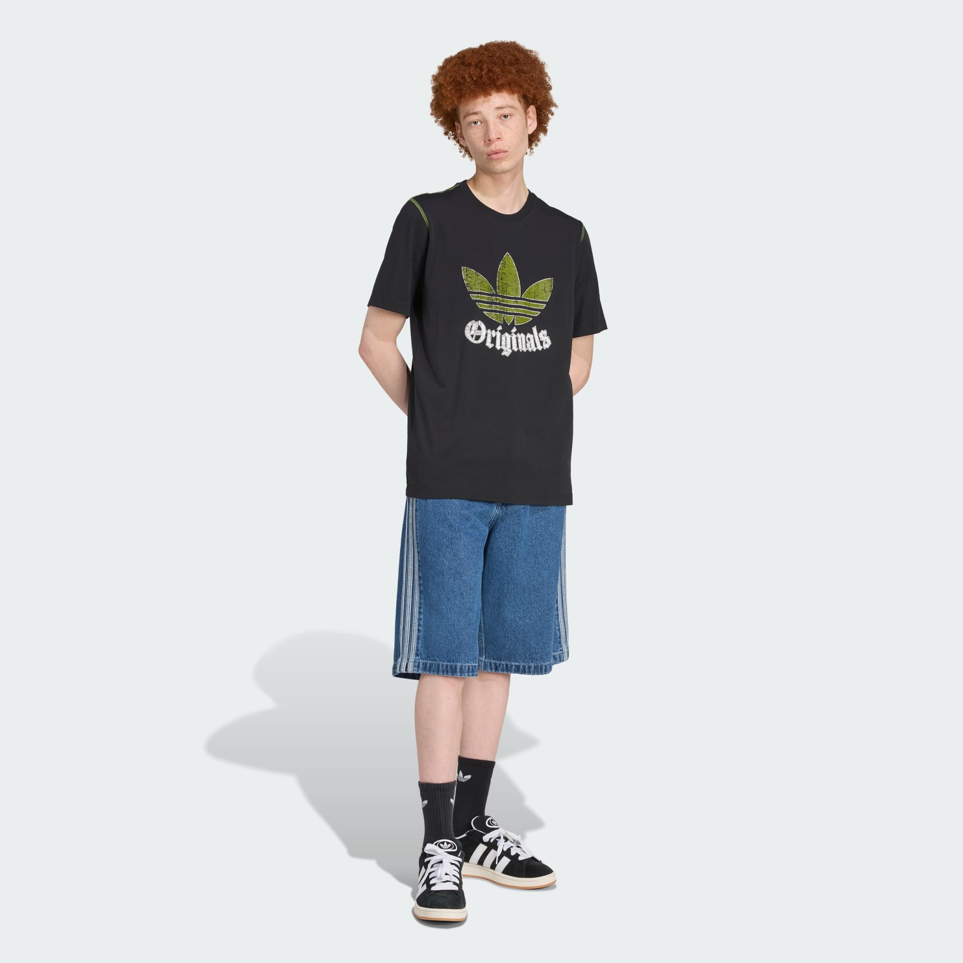 Camiseta estampada desgastada