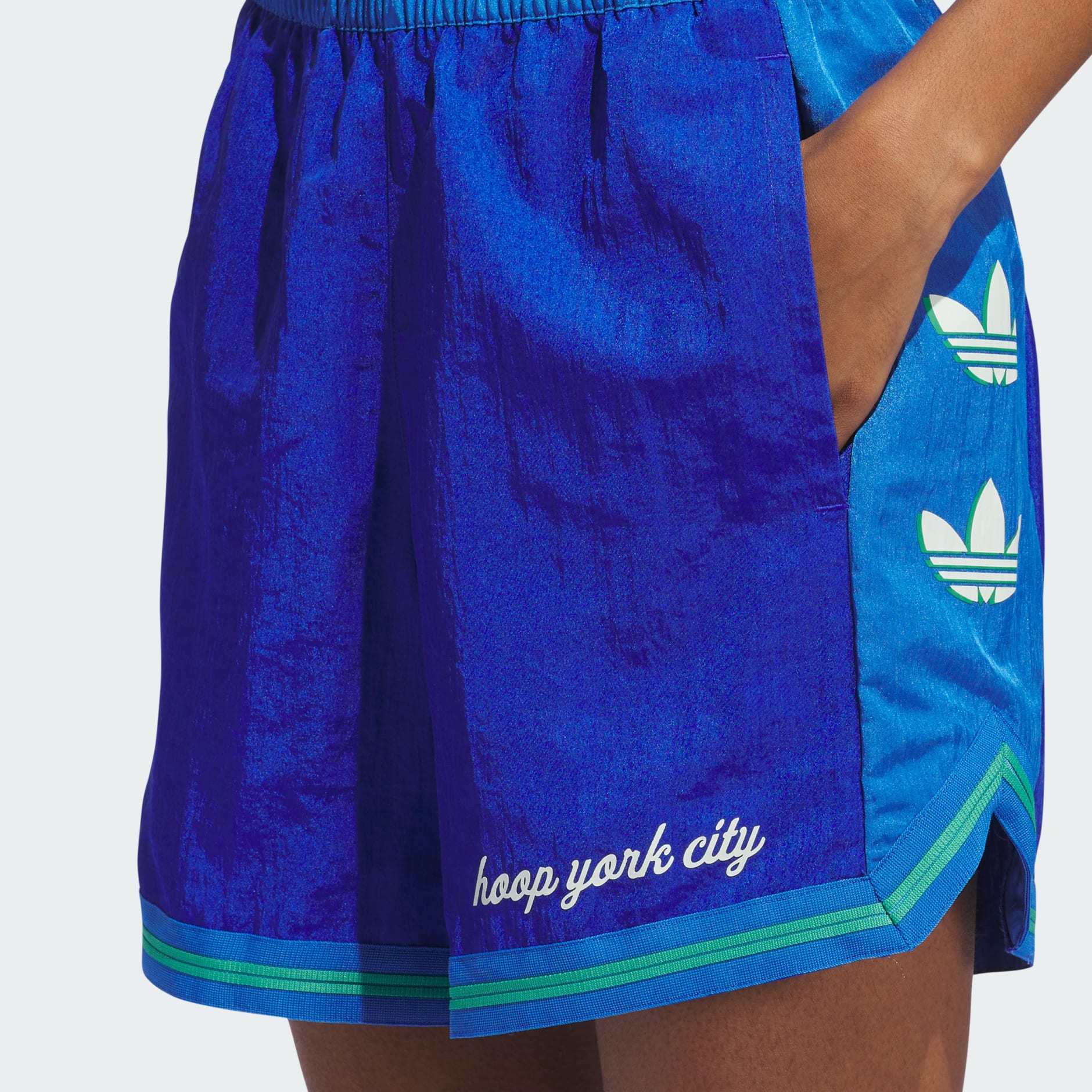 adidas Hoop York City Shorts (Gender Neutral) - Blue | adidas UAE