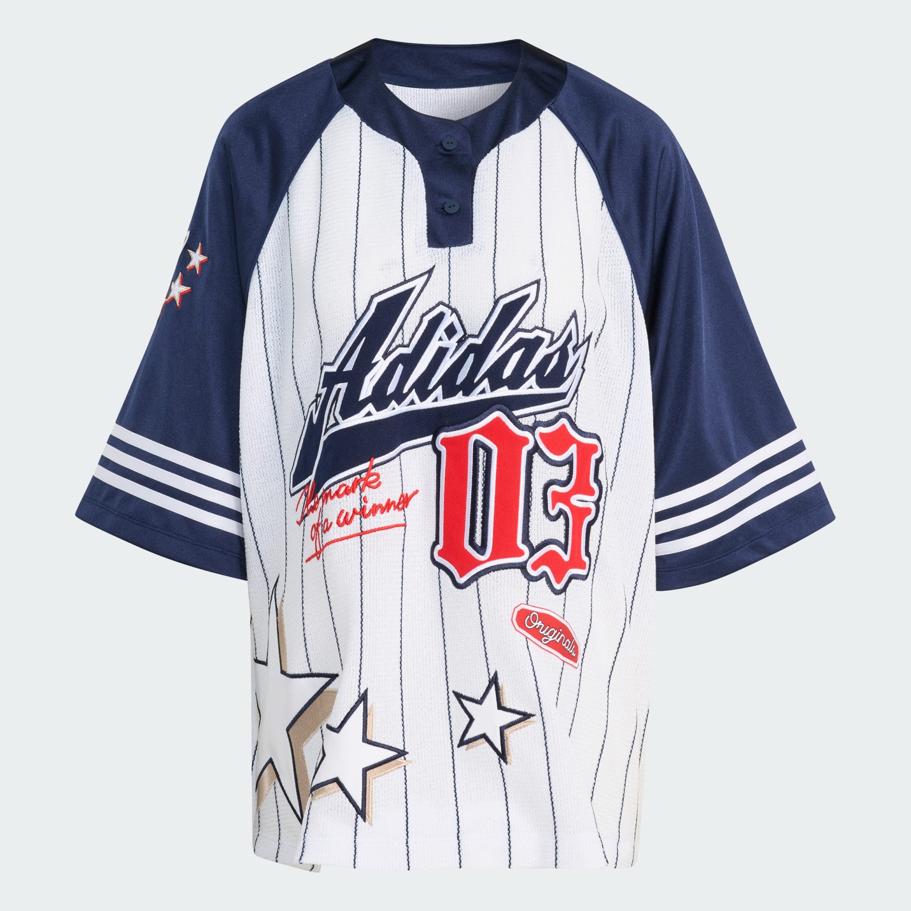 ADIDAS ORIGINALS PREMIUM KNIT BASEBALL SHORT SLEEVE TOP - White ...