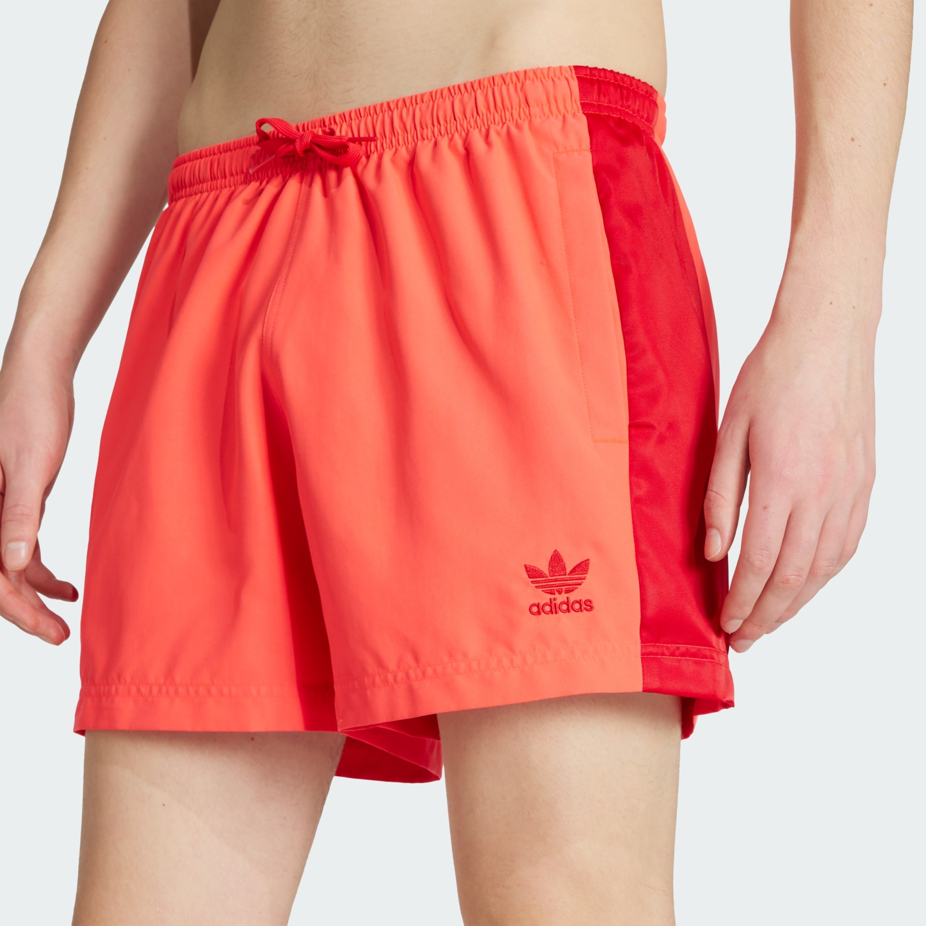 Clothing - Adicolor 5-Inch Swim Shorts - Red | adidas South Africa