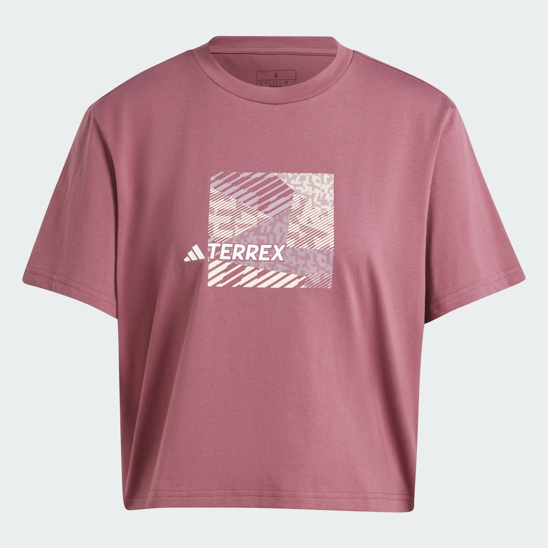 Clothing - Terrex Graphic Tee - Burgundy | adidas South Africa