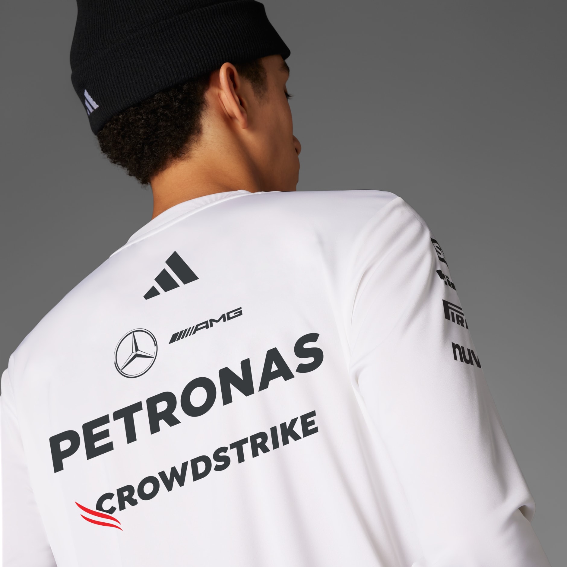 adidas MAILLOT PILOTE MERCEDES - AMG PETRONAS FORMULA ONE TEAM - Blanc