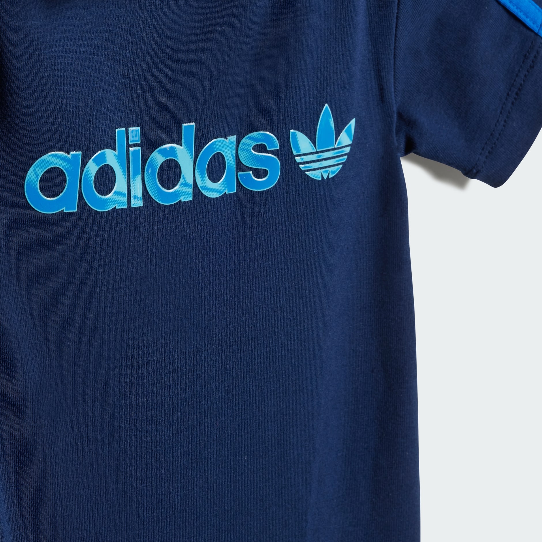 adidas 3 STRIPE BODY - Bleu
