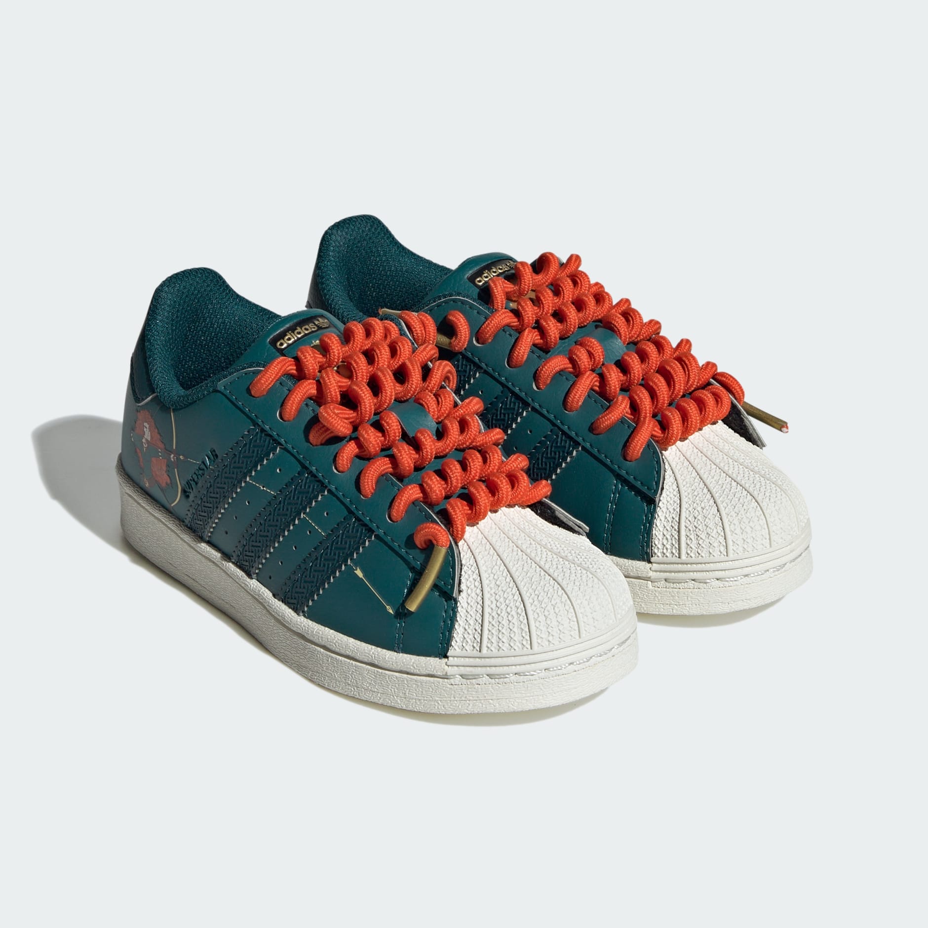 adidas حذاء للأطفال adidas x Disney Princesses Superstar - رمادي