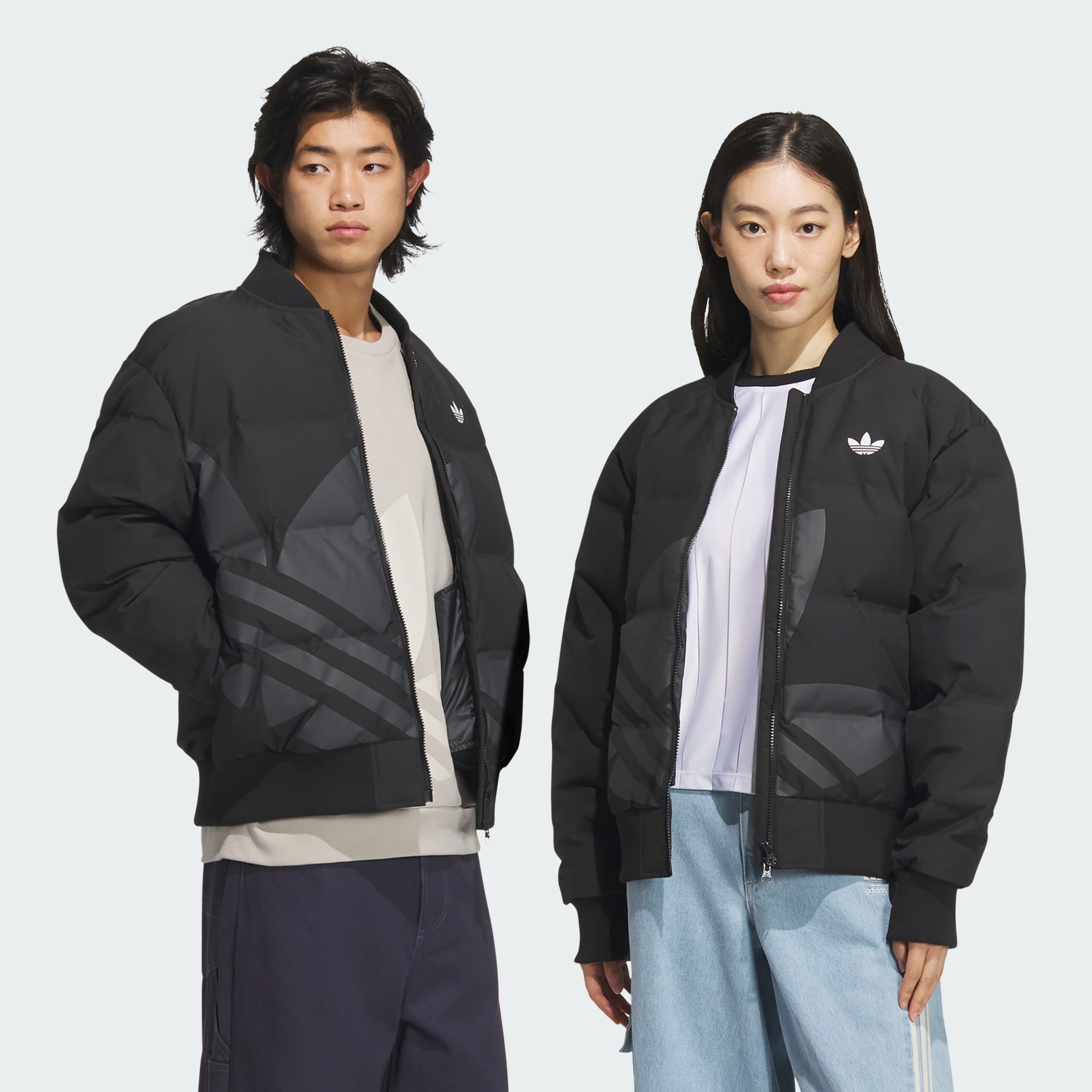 Chillax Logo Lightweight Down Jacket (Gender Neutral) - Black | adidas Hong Kong