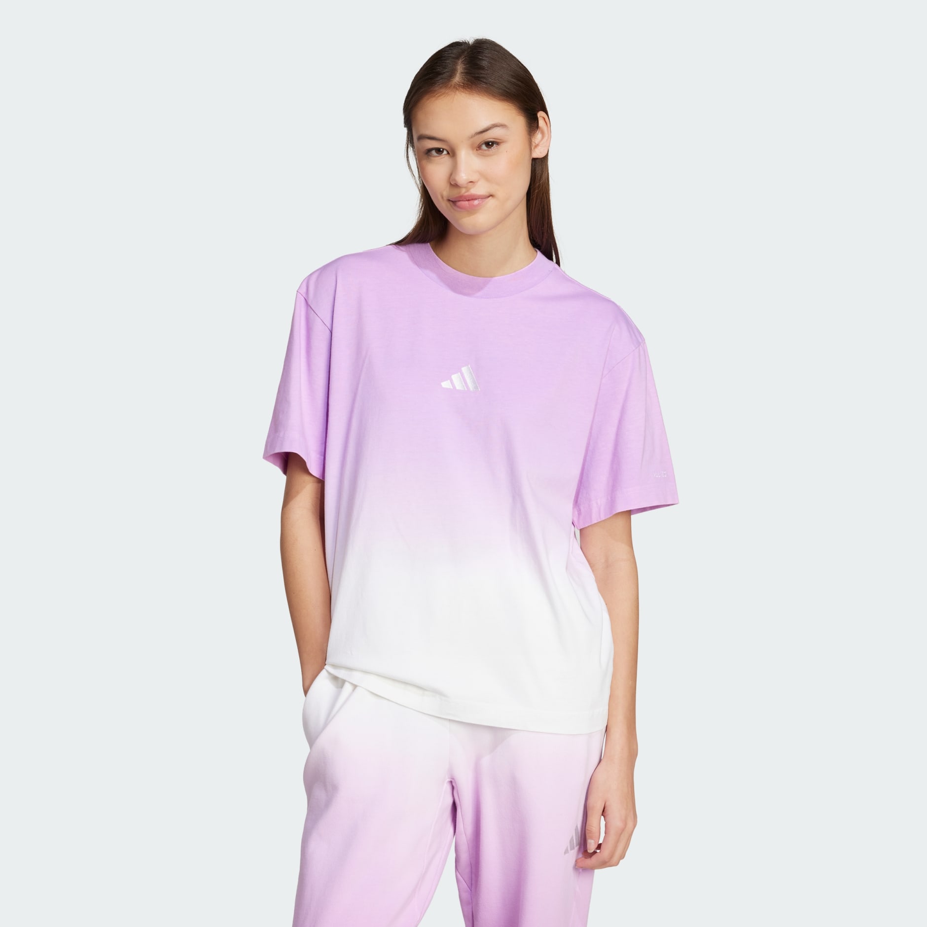 CLOTHING - All SZN Loose Dip-Dye Tee - White | adidas Qatar