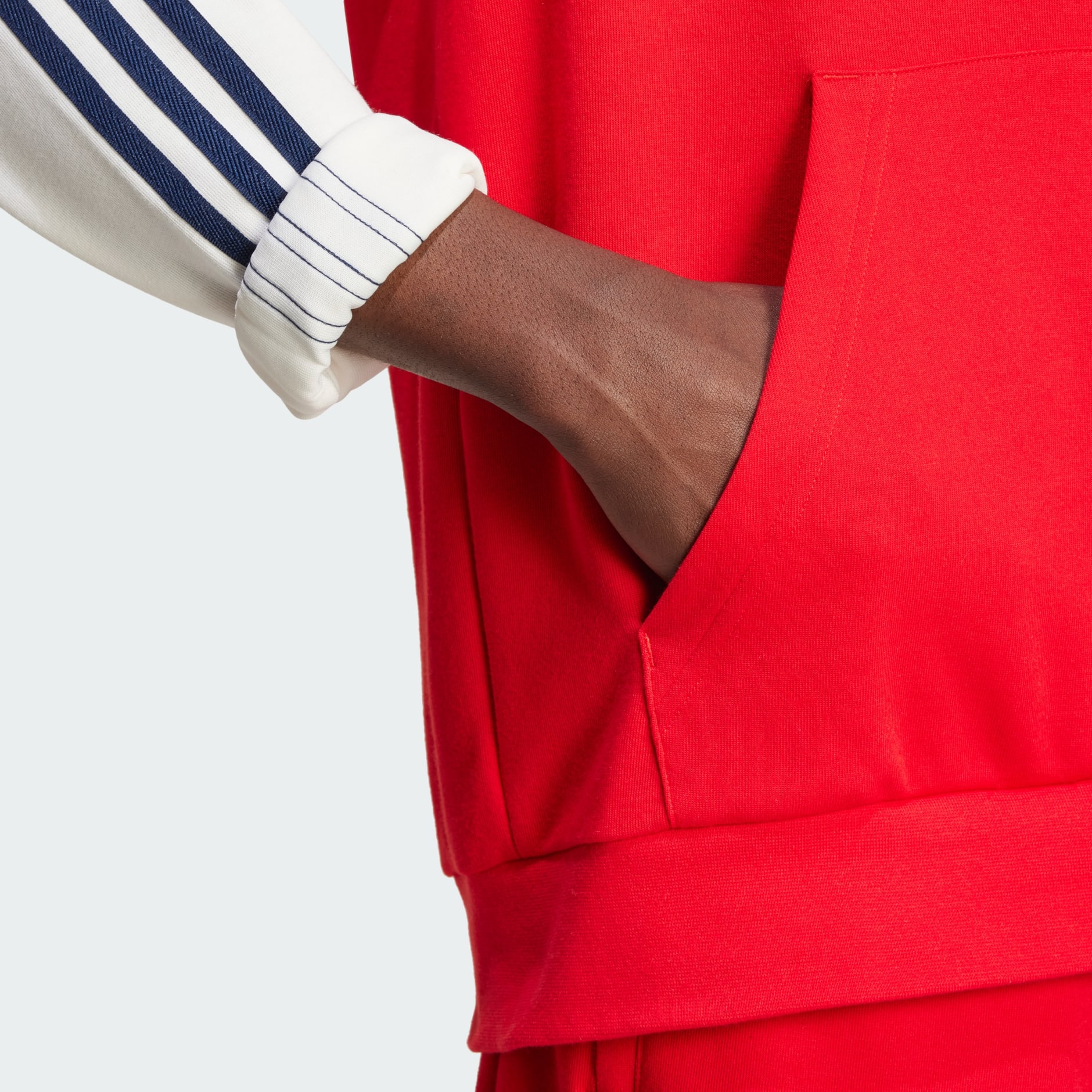 adidas Colorblocked SST Hoodie - Red | adidas UAE